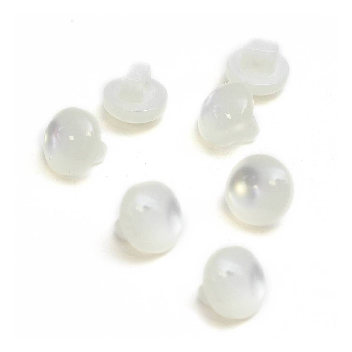 Hemline White Basic Dome Button 7 Pack | Hobbycraft