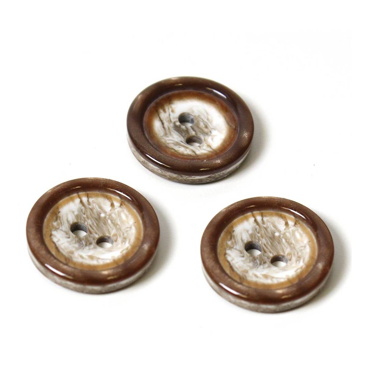 Hemline Brown Basic Knitwear Button 3 Pack | Hobbycraft