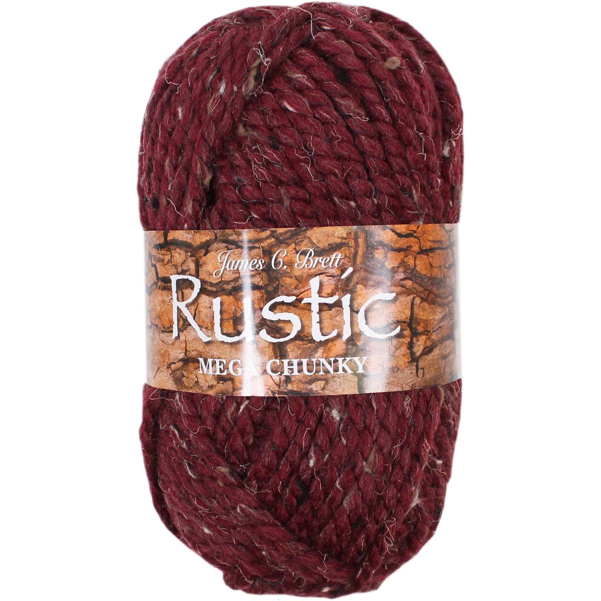 James C Brett Red Rustic Mega Chunky Yarn 100g | Hobbycraft
