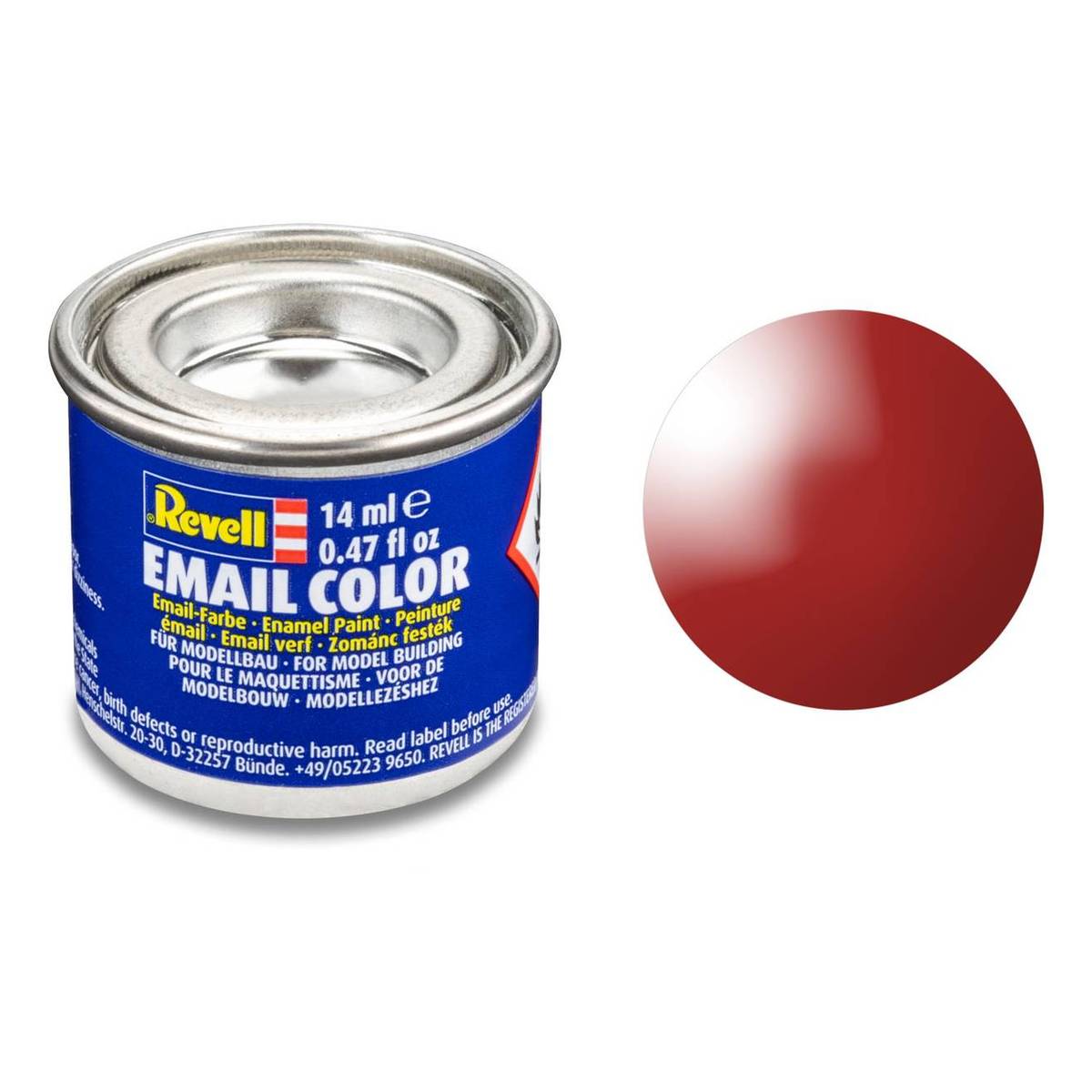 Revell Fiery Red Gloss Enamel Paint 14ml (31) | Hobbycraft