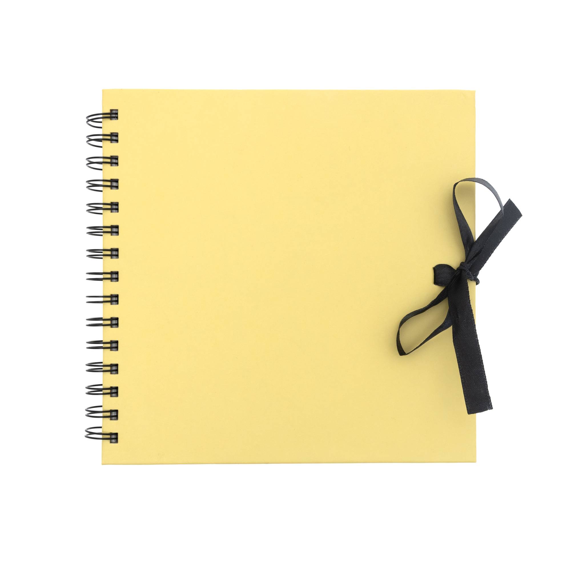 Spiral Bound Pastel Yellow Scrapbook 8 x 8 Inches | Hobbycraft