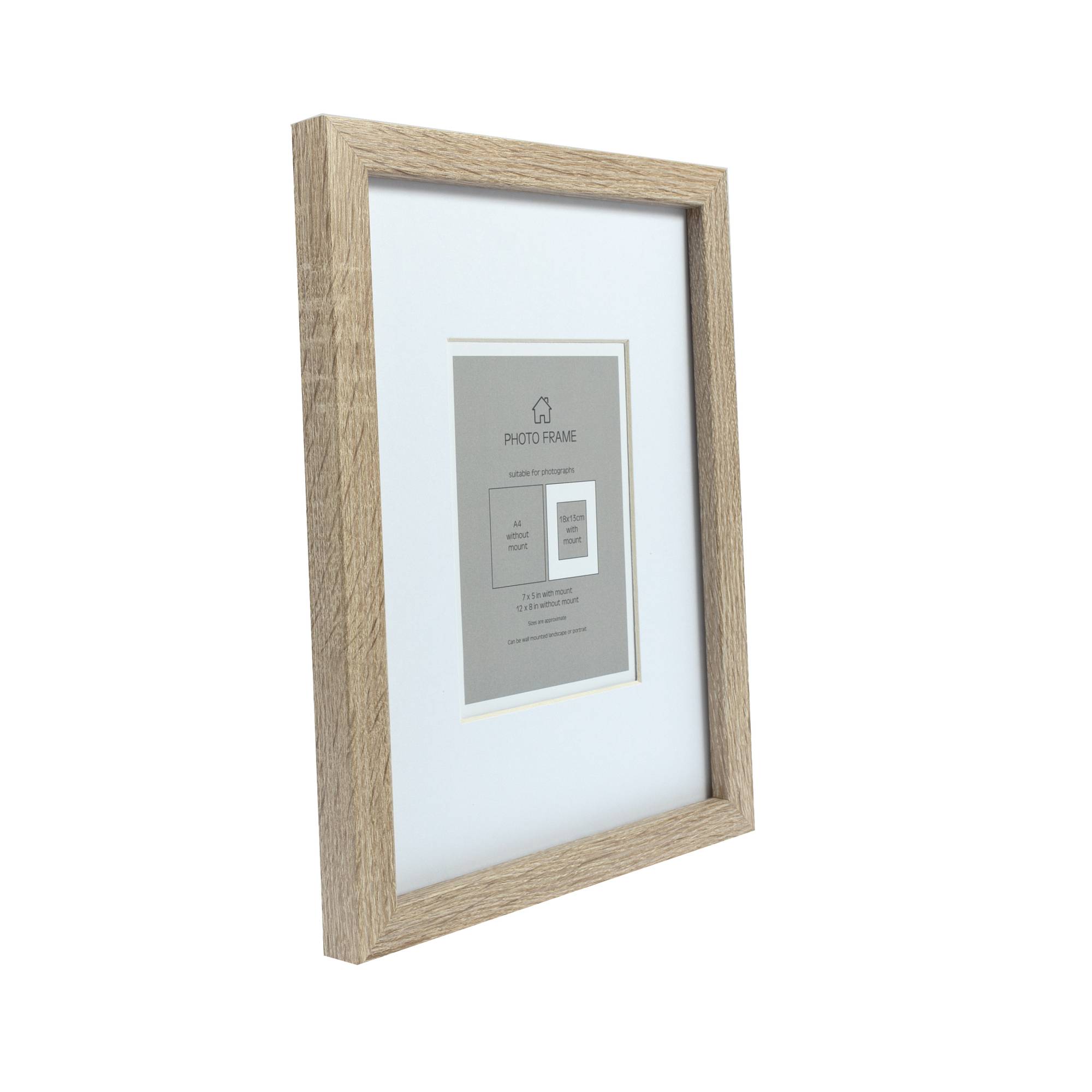 Light Oak Effect Photo Frame 30cm x 20cm | Hobbycraft