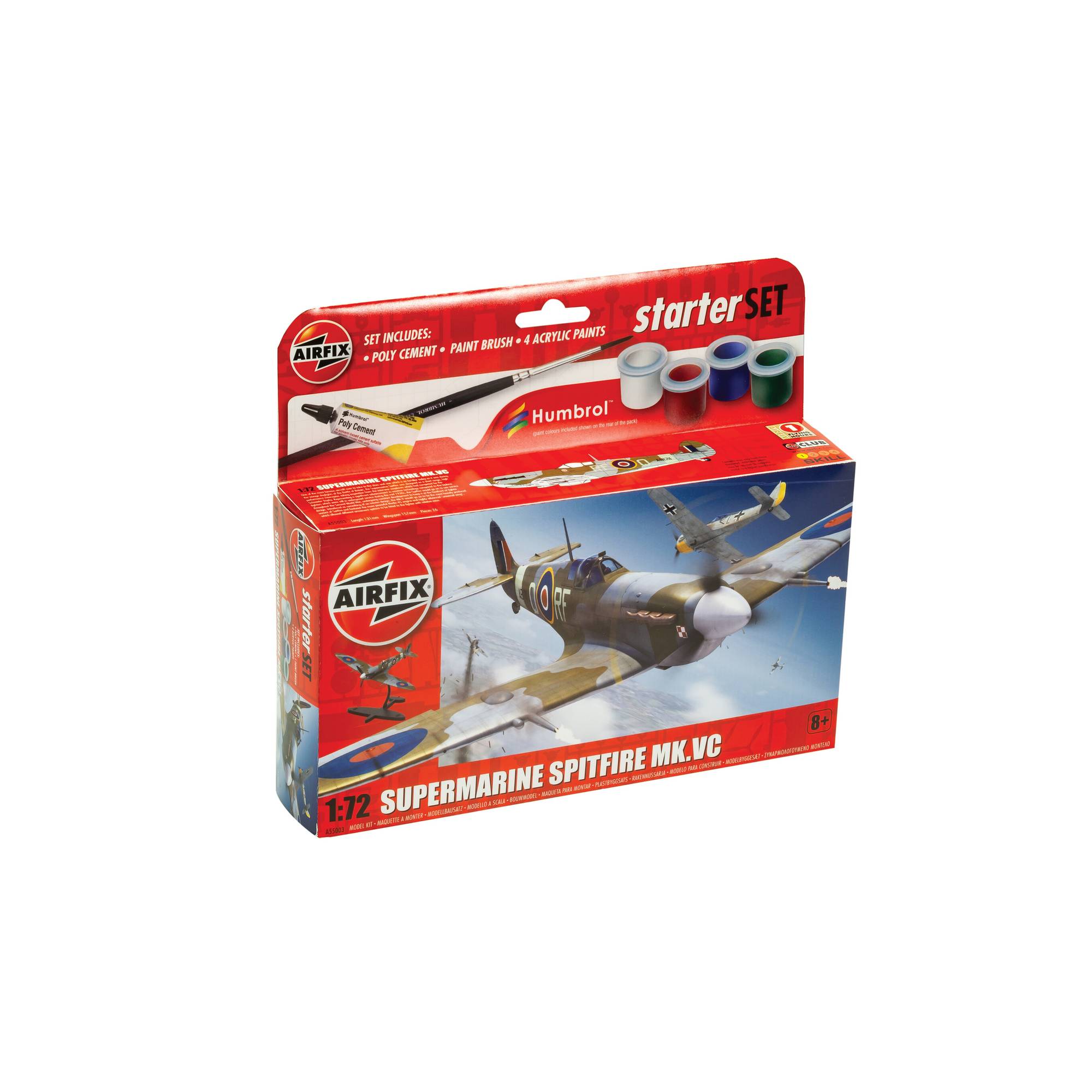 Airfix Supermarine Spitfire Mk.Vc Starter Set 1:72 | Hobbycraft