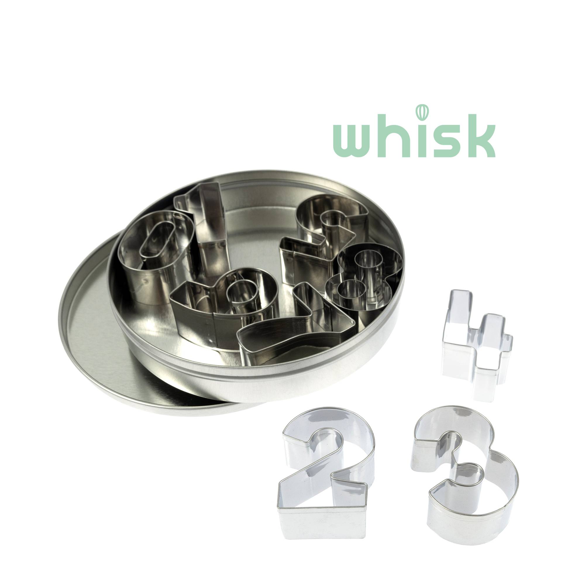 Whisk Number Cutters 9 Pieces | Hobbycraft