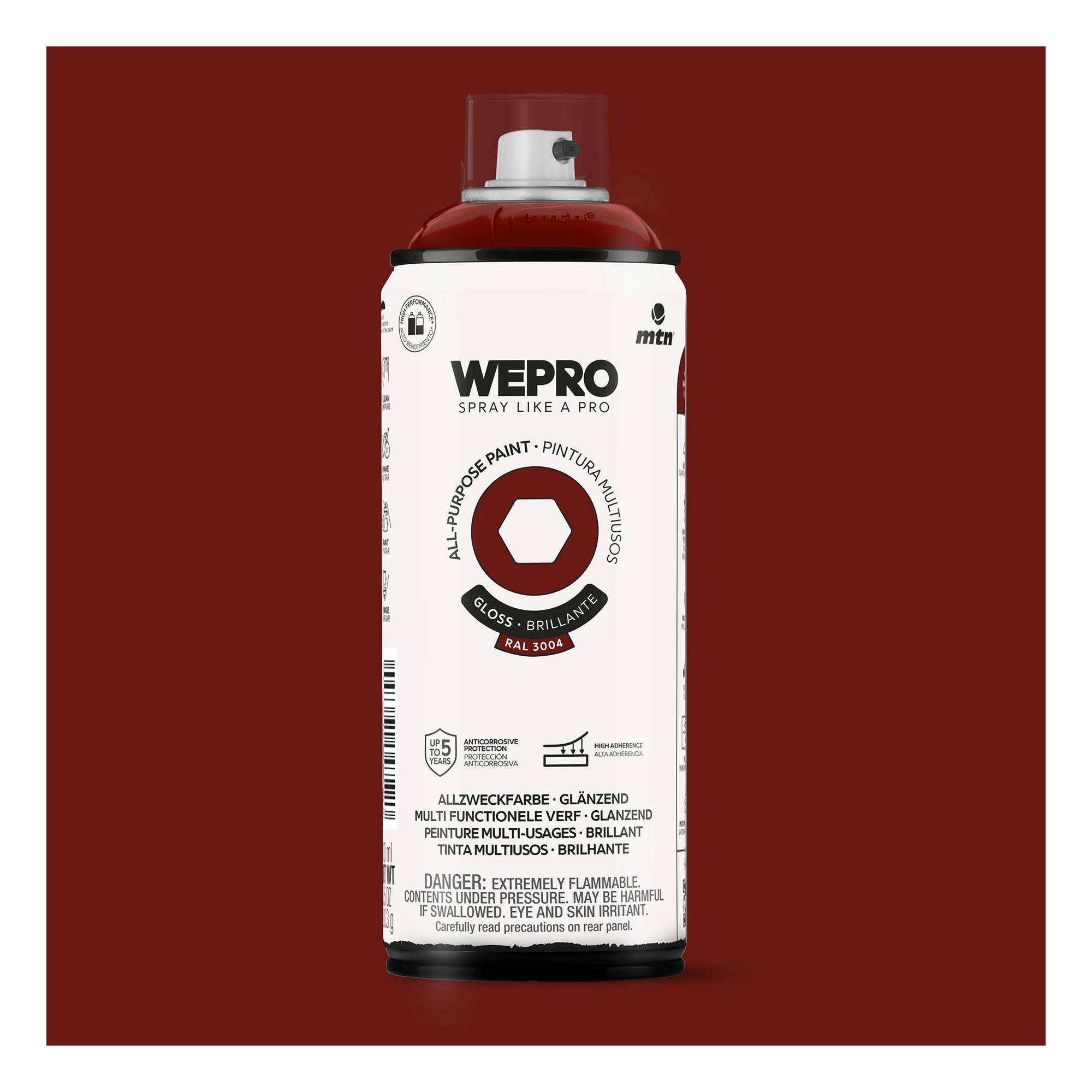 MTN WEPRO Bacchus Red Gloss All-Purpose Paint 400ml | Hobbycraft