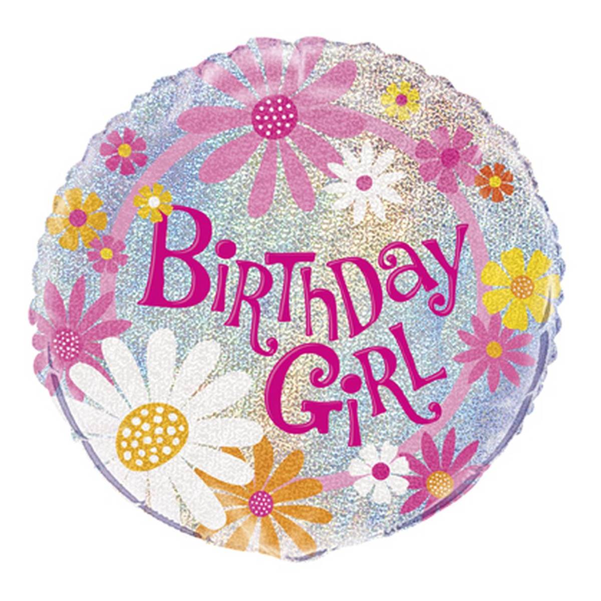Large Birthday Girl Foil Balloon | Hobbycraft