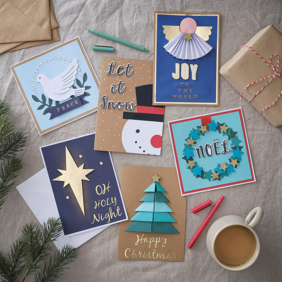 Simple Christmas Card Designs Homemade Christmas Cards Tutorial 