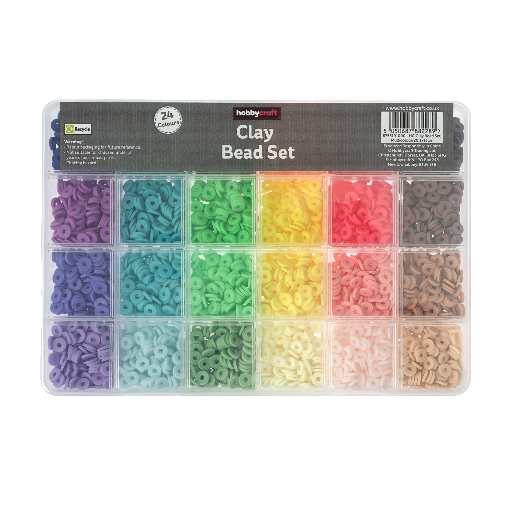 Multicolour Clay Bead Set | Hobbycraft