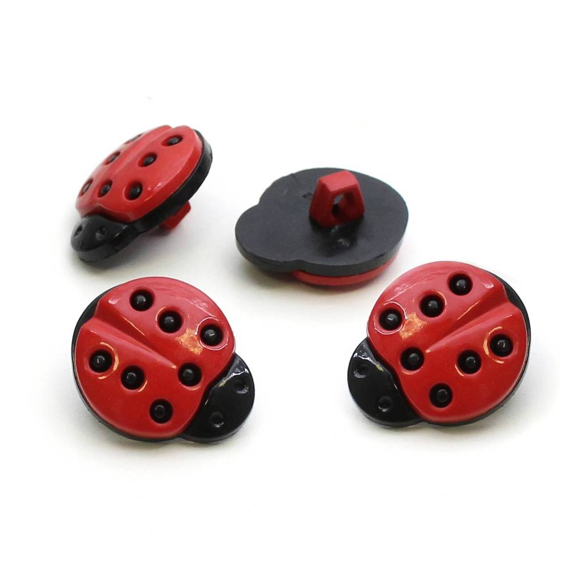 Hemline Ladybird Buttons 4 Pack | Hobbycraft