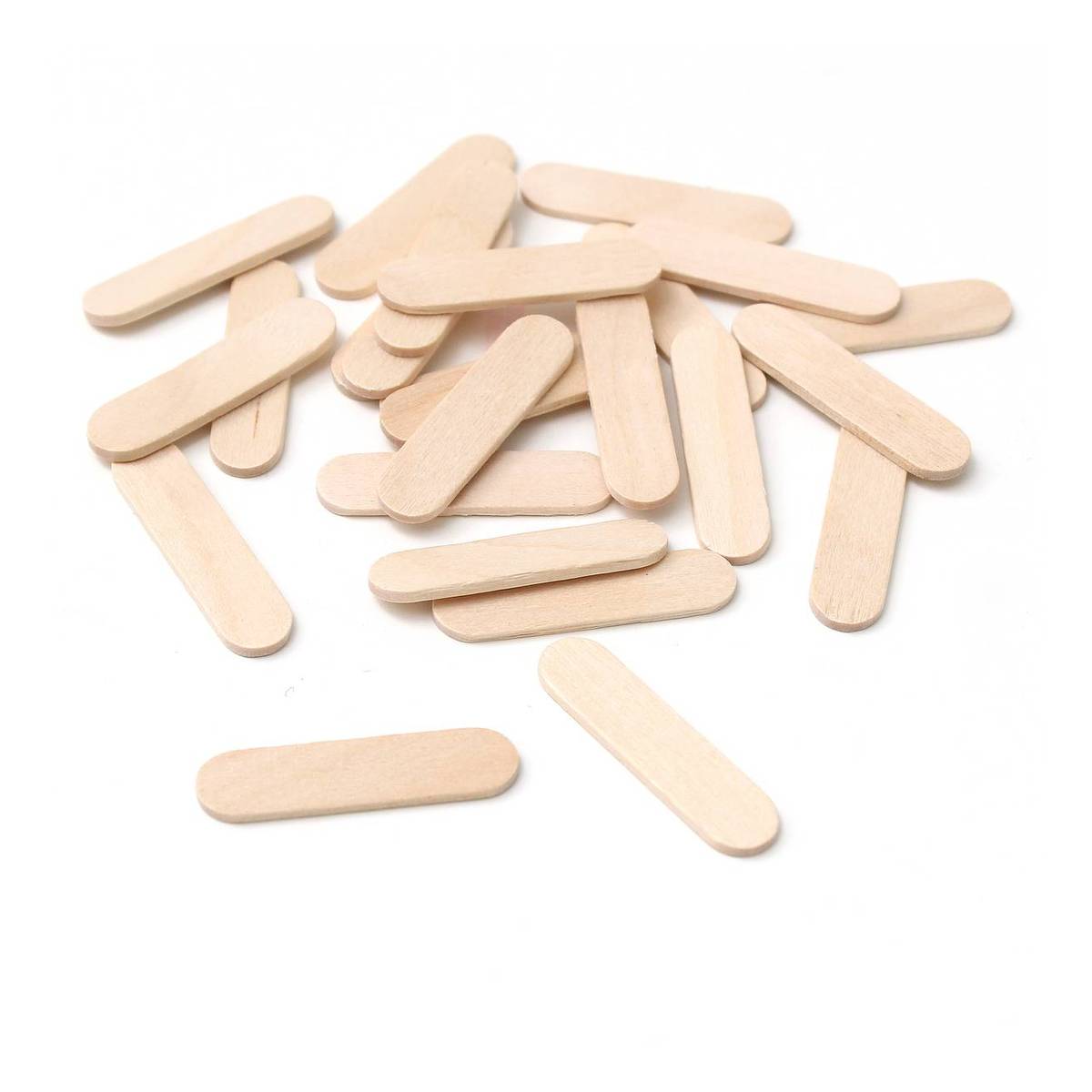 Mini Wooden Lolly Sticks 50 Pack | Hobbycraft