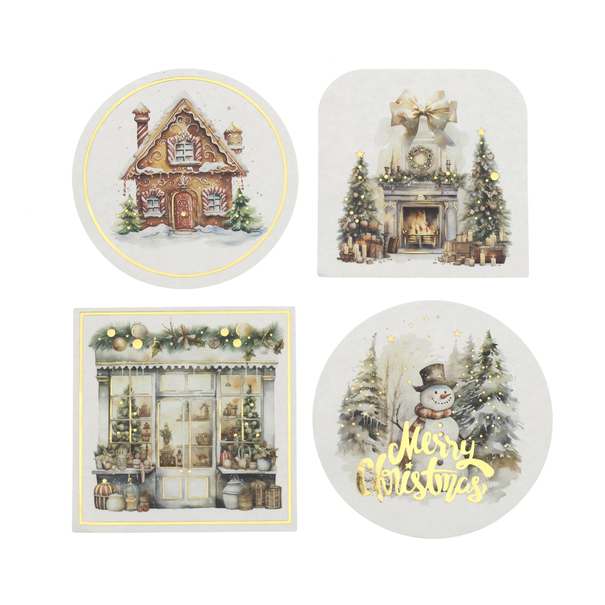 Large Traditional Christmas Stickers 4 Pack | Hobbycraft