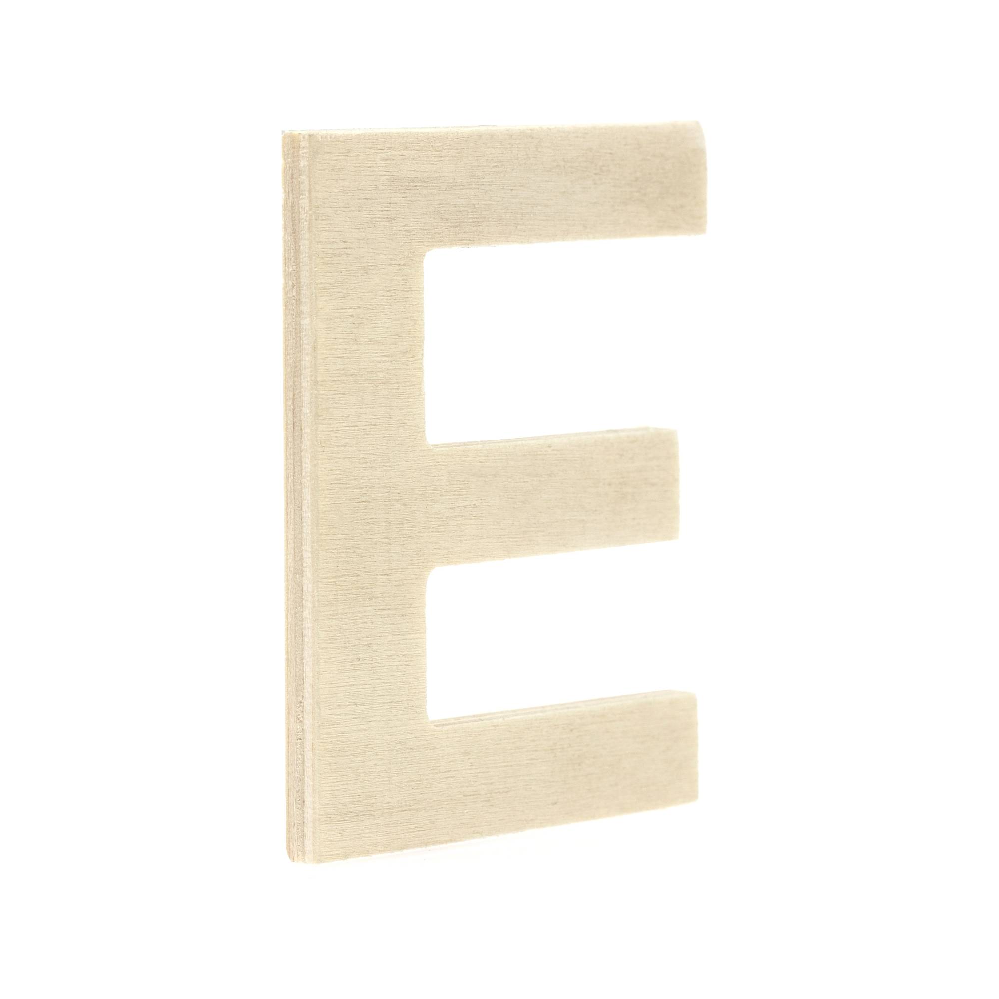 Small Wooden Letter E 6.5cm | Hobbycraft