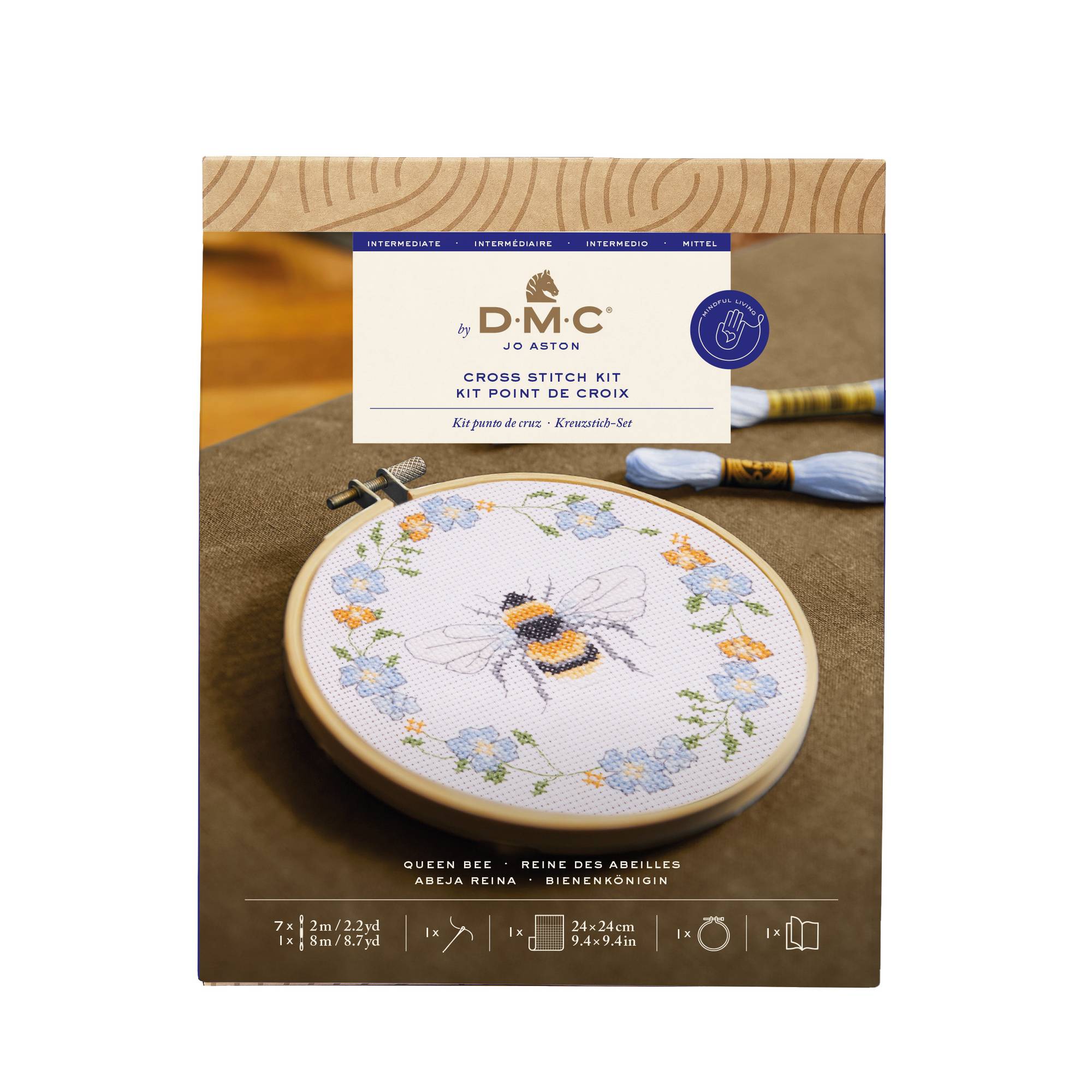 DMC Queen Bee Cross Stitch Kit | Hobbycraft