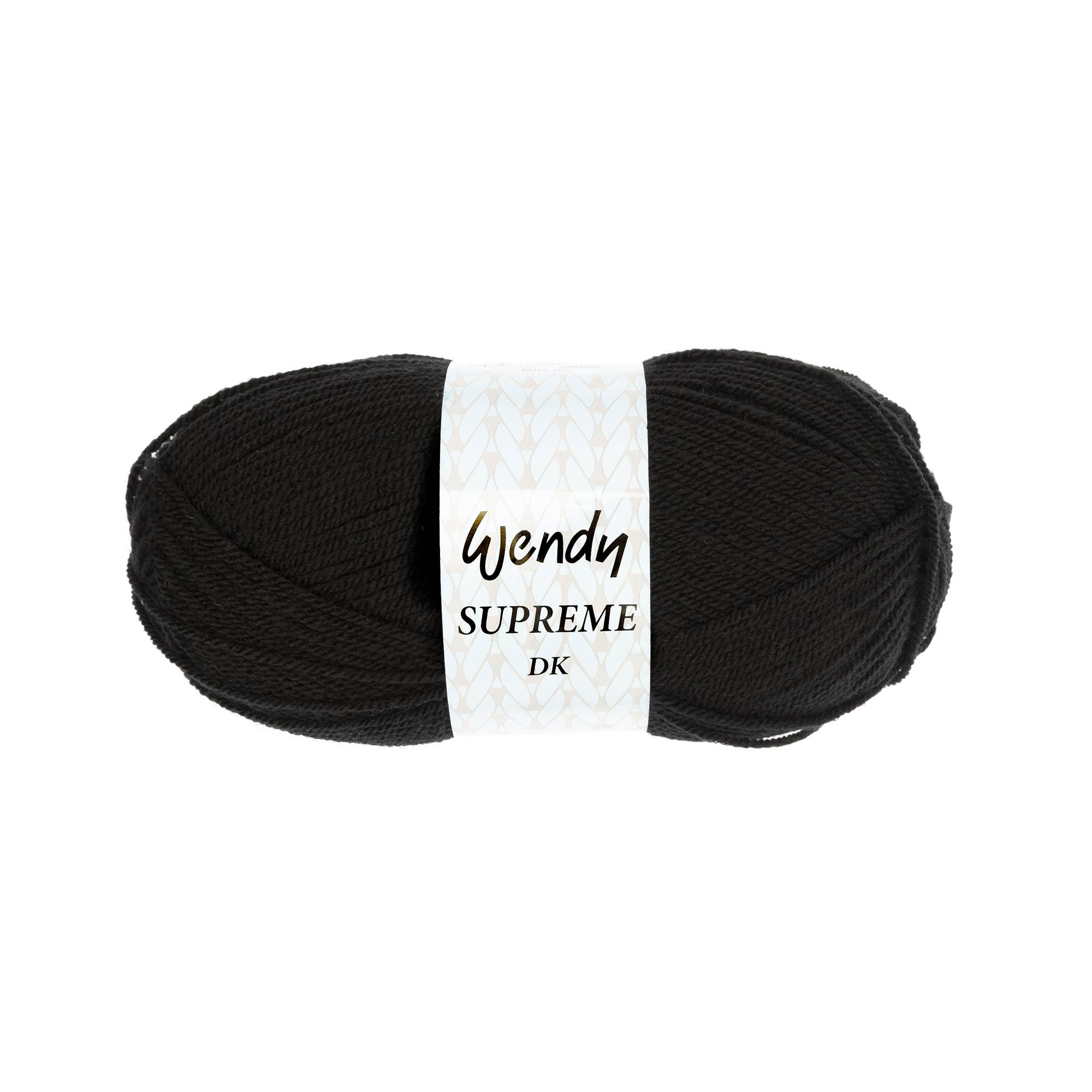 Wendy Black Supreme DK Yarn 100g | Hobbycraft