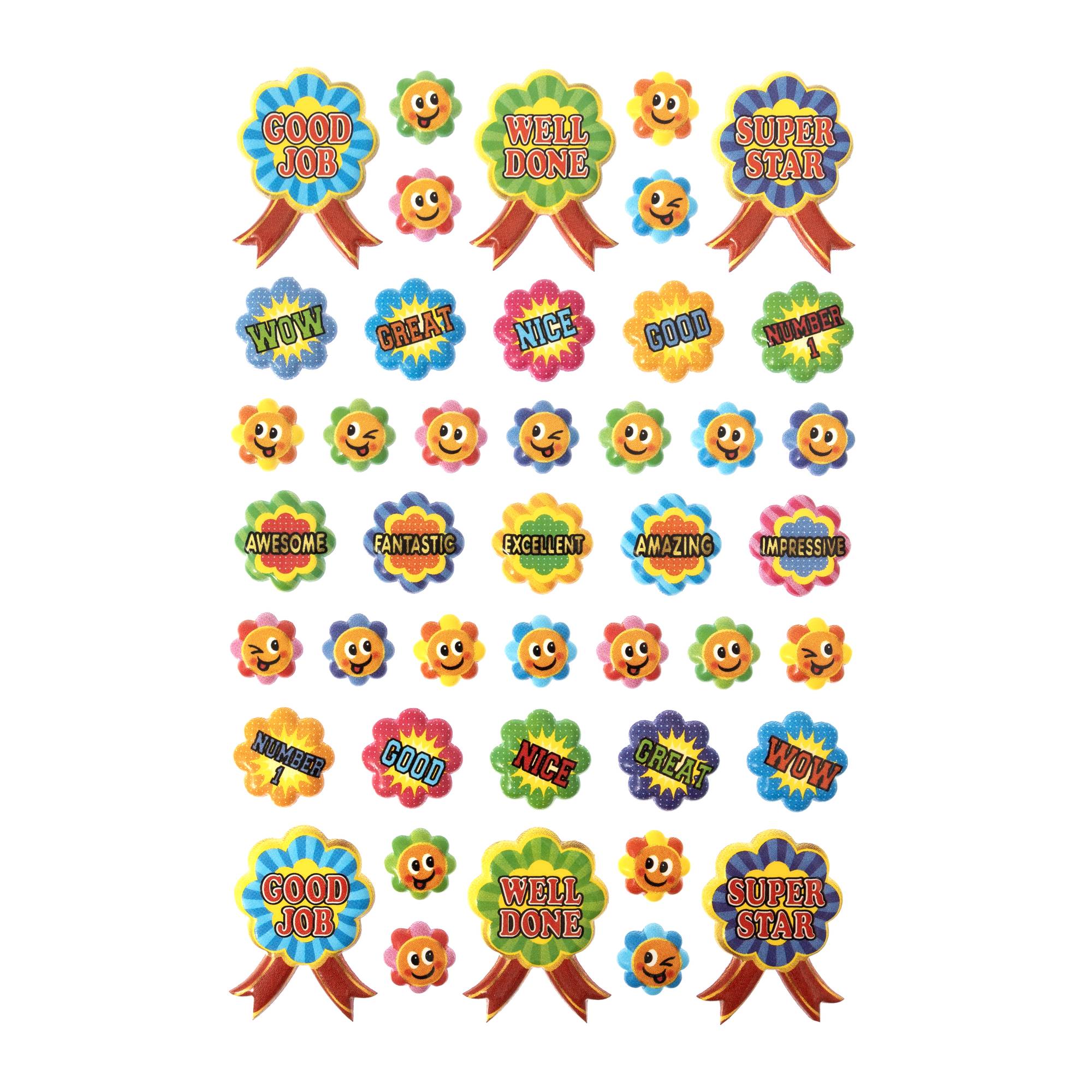 Flower Reward Puffy Stickers | Hobbycraft