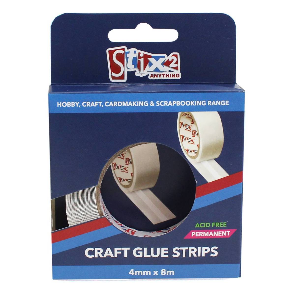 Stix 2 Anything Craft Glue Strips 4mm x 8m | Hobbycraft