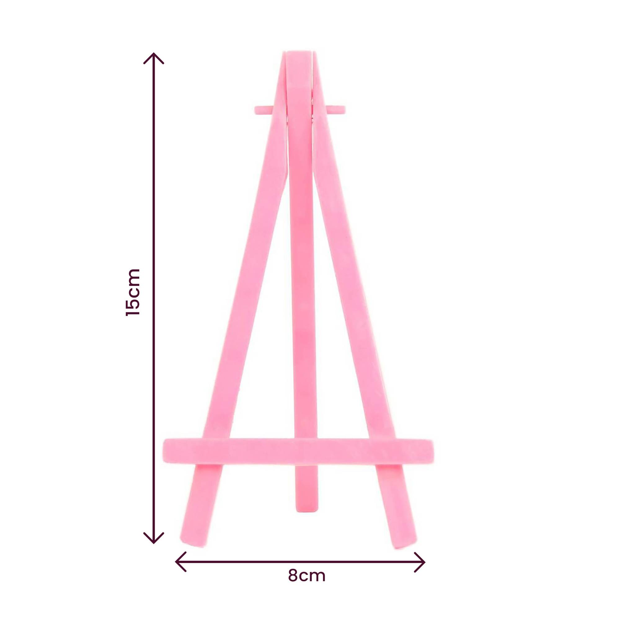 Pink Plastic Mini Easel 15cm x 8cm x 8.5cm | Hobbycraft