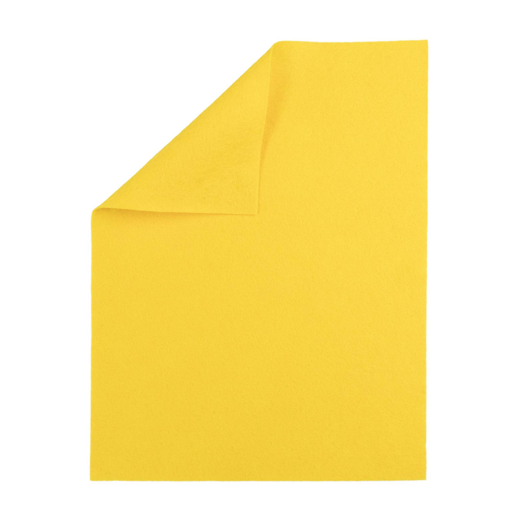 Yellow Polyester Felt Sheet A4 | Hobbycraft