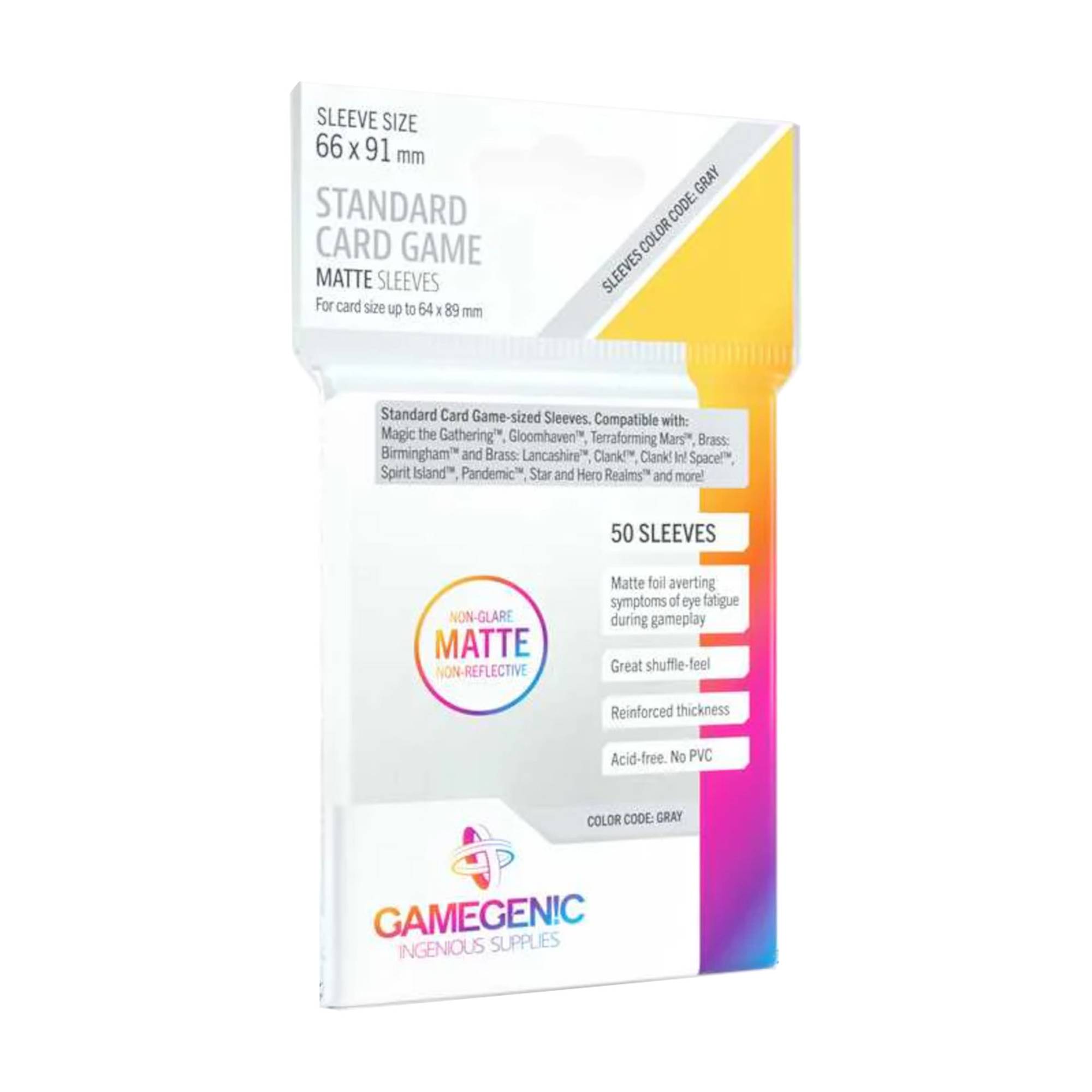 Gamegenic Clear Prime Card Sleeves 50 Pack | Hobbycraft