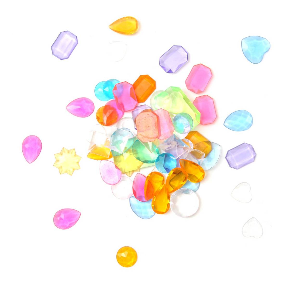 Clear Acrylic Jewels 125g | Hobbycraft