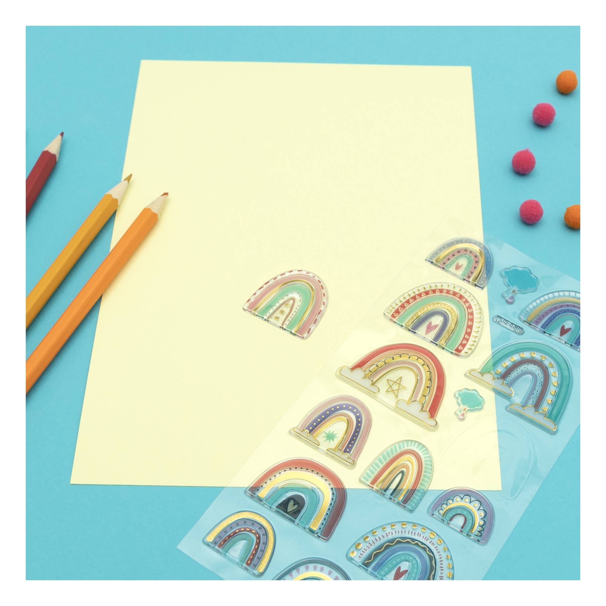 Rainbow Gel Stickers | Hobbycraft