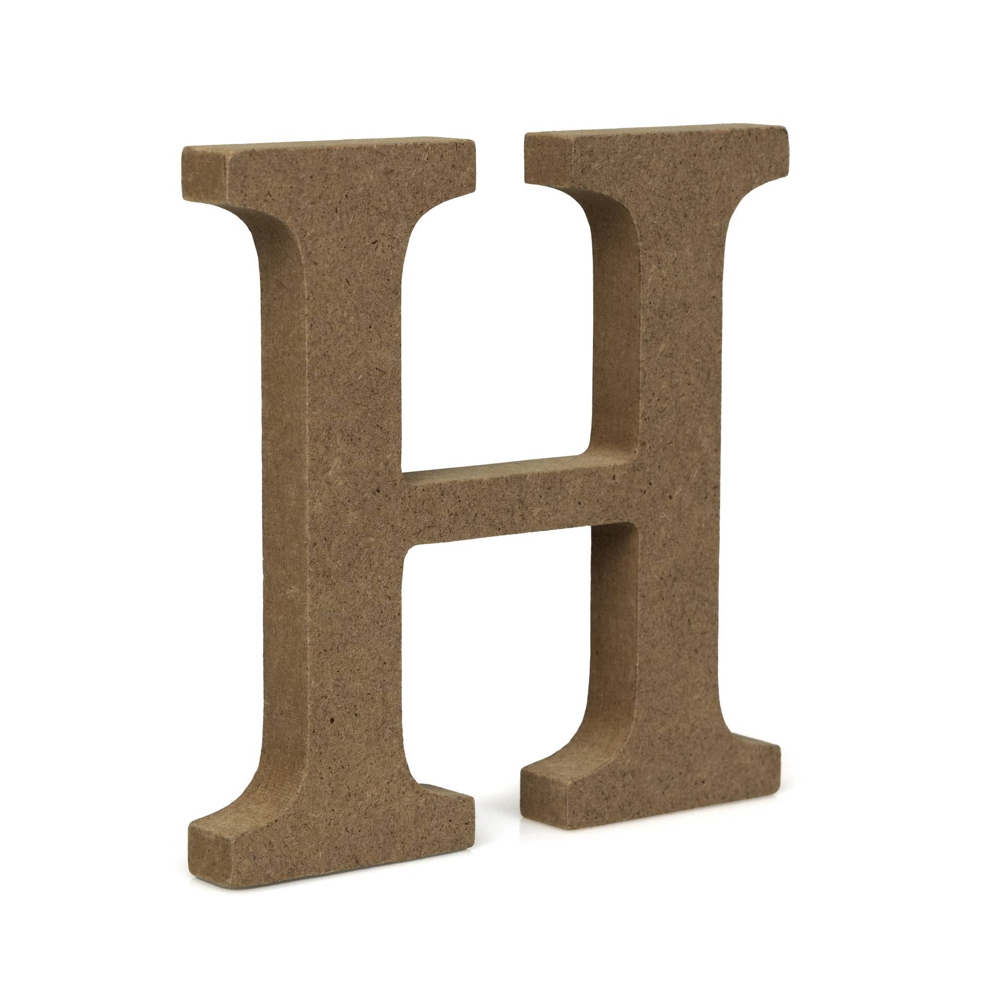 MDF Wooden Letter H 8cm | Hobbycraft