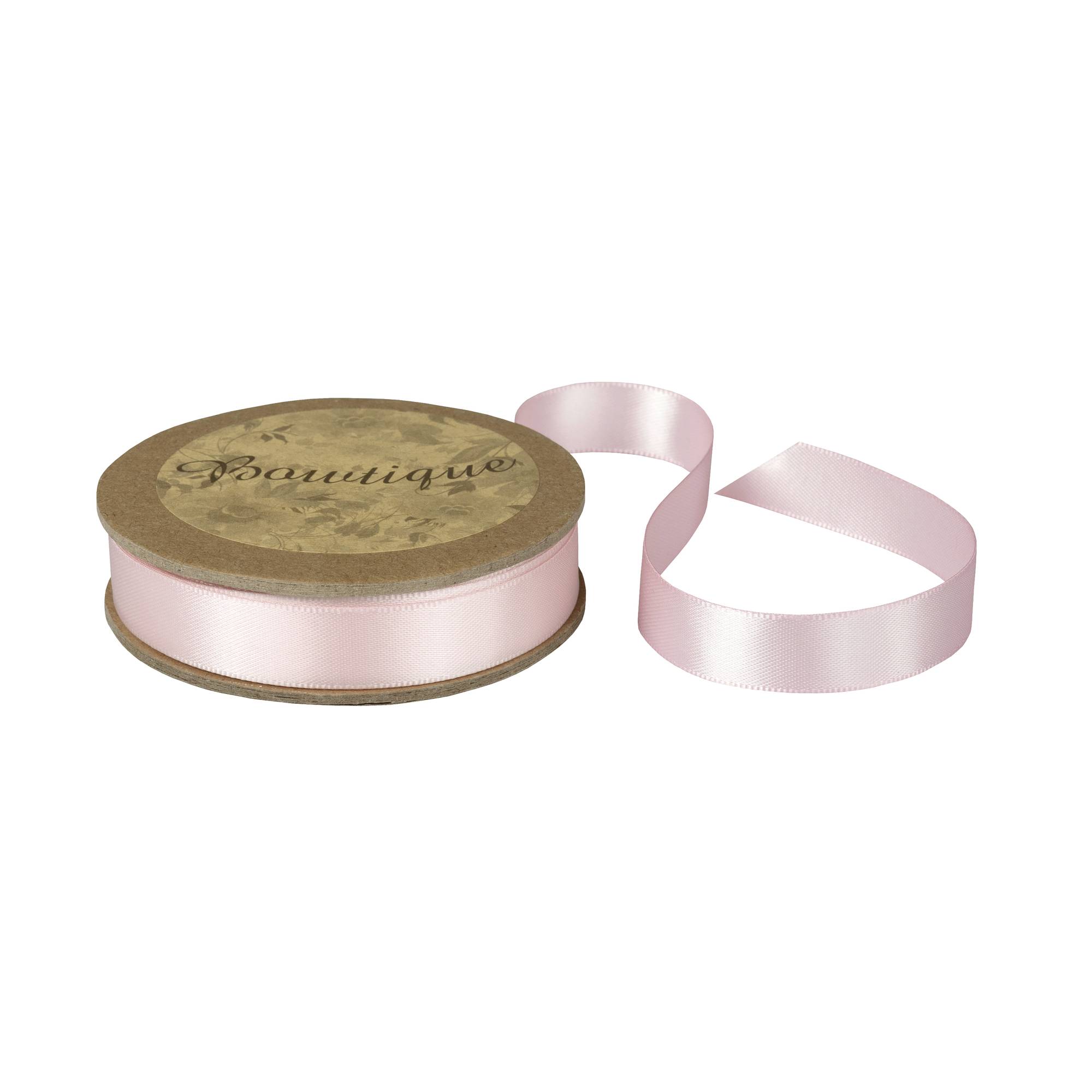 Light Pink Double-Faced Satin Ribbon 12mm x 5m | Hobbycraft