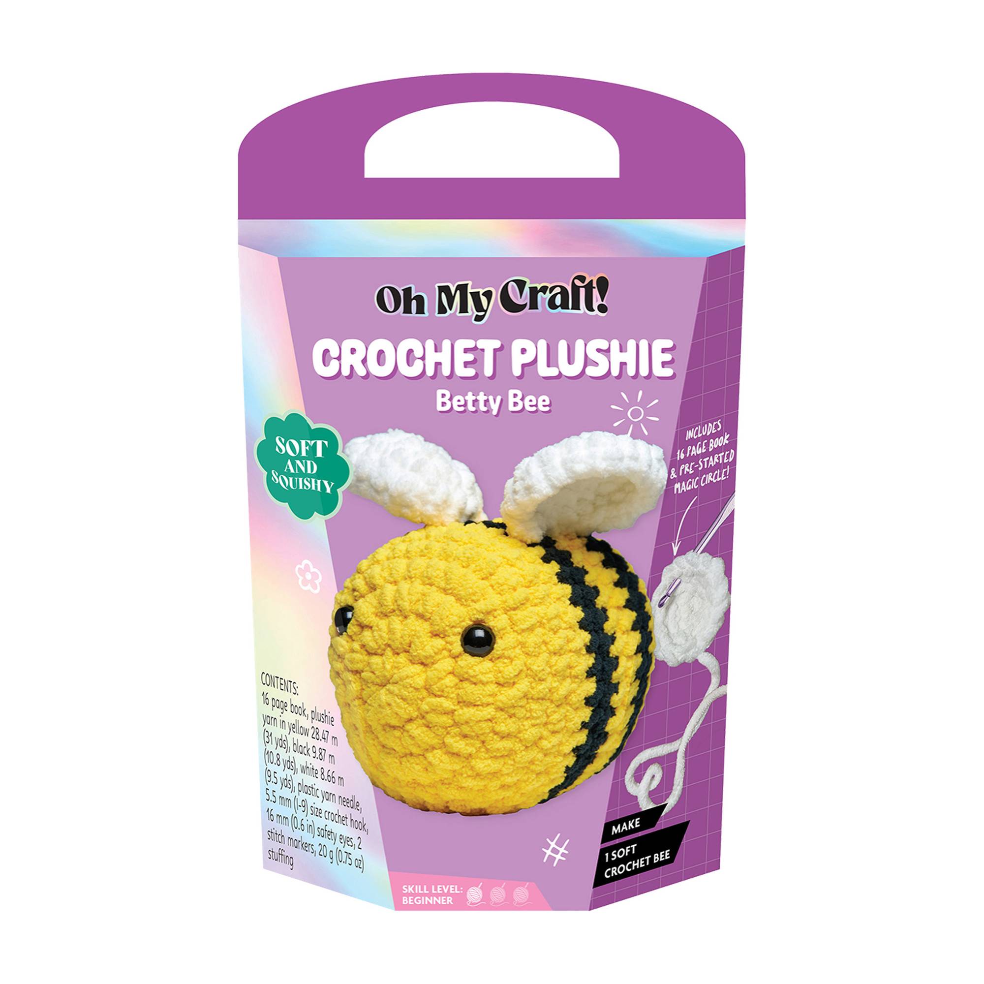 Oh My Craft Betty Bee Crochet Plushie Kit | Hobbycraft