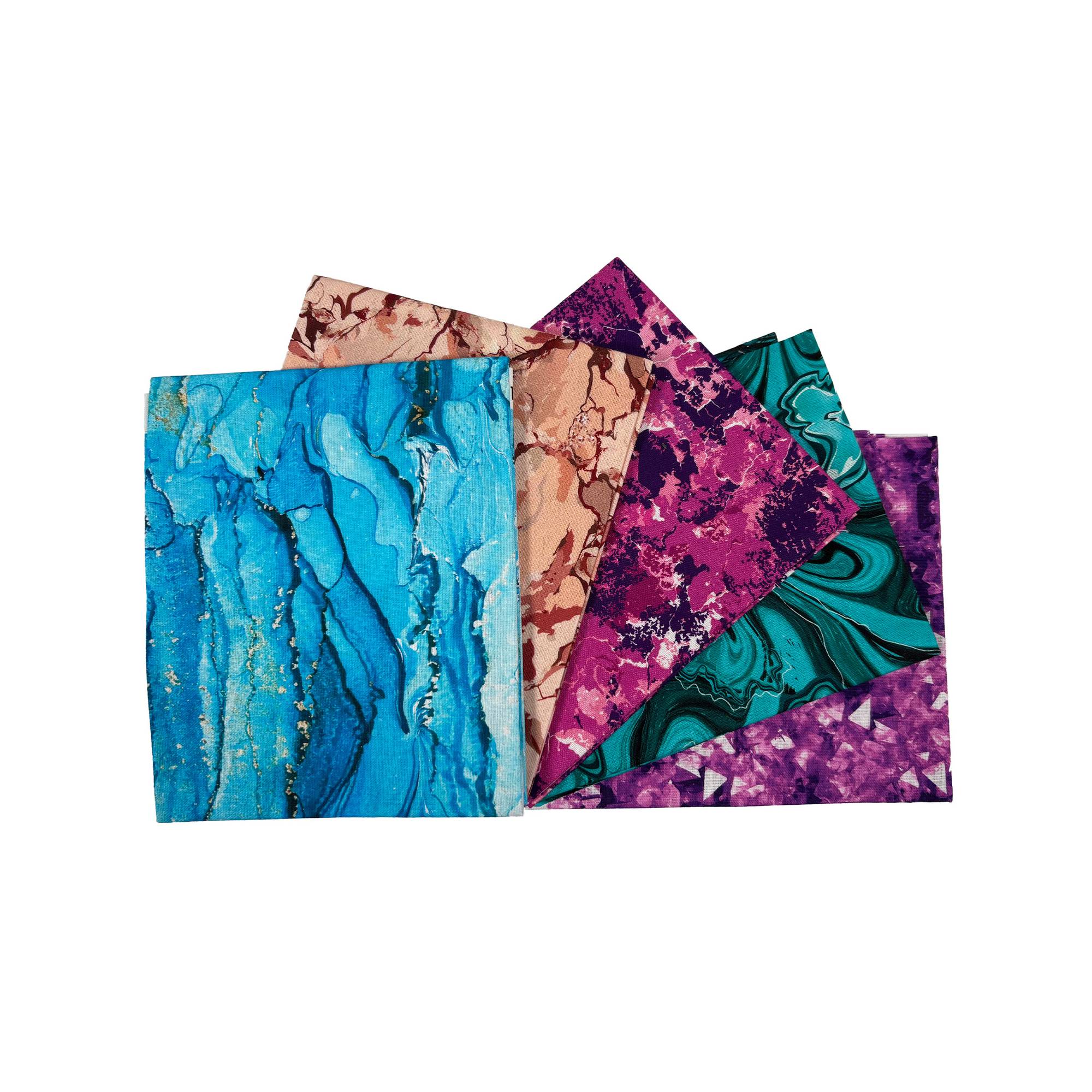 Precious Gemstone Cotton Fat Quarters 5 Pack | Hobbycraft