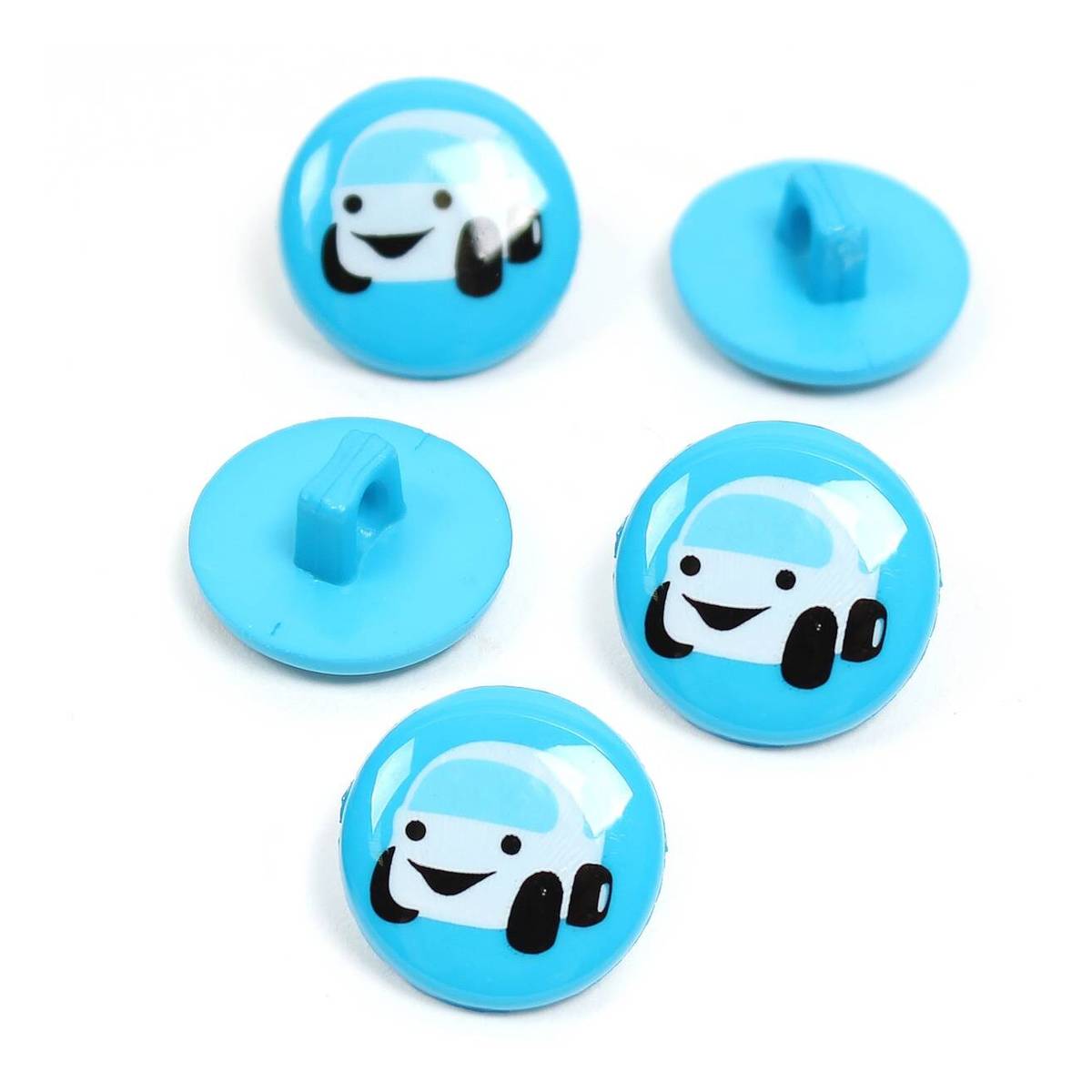 Hemline Blue Novelty Car Button 5 Pack | Hobbycraft