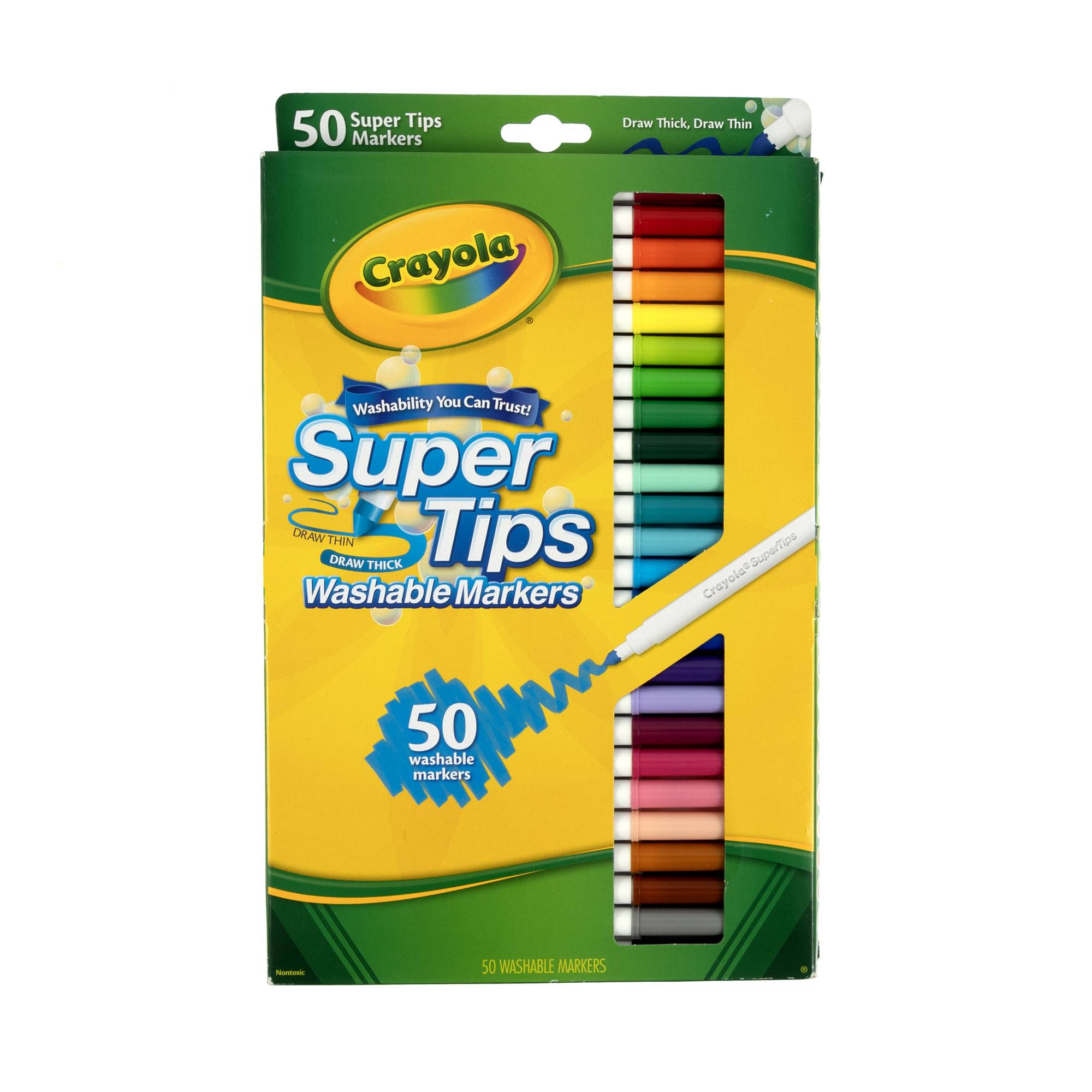 Crayola Supertips Washable Markers 50 Pack | Hobbycraft