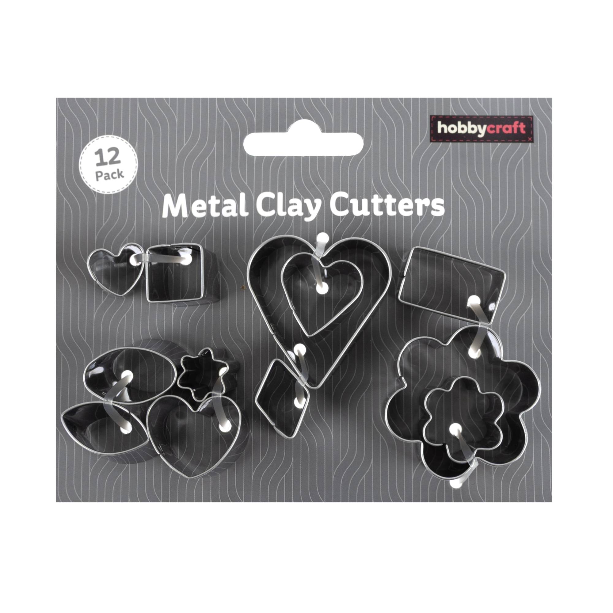 Assorted Shape Metal Clay Cutters 12 Pack | Hobbycraft