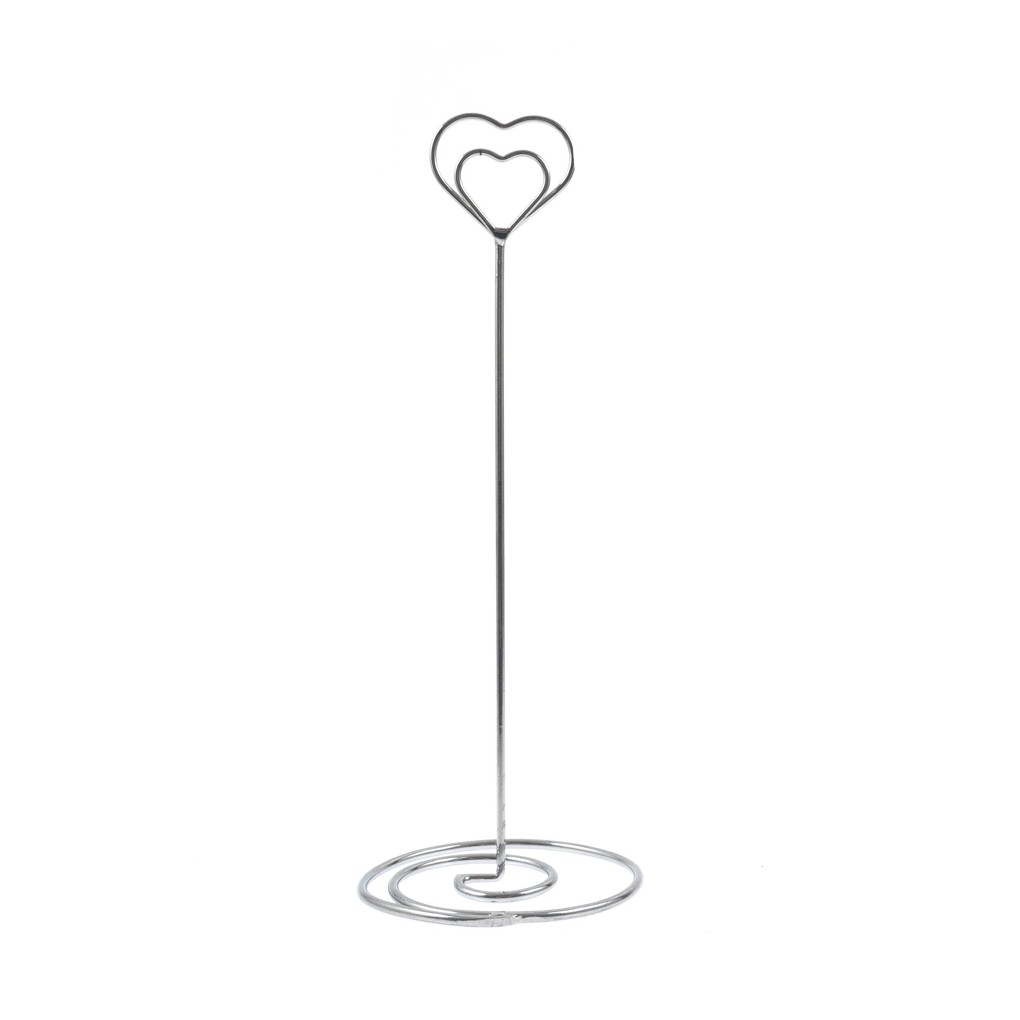 Silver Heart Table Number Stand | Hobbycraft