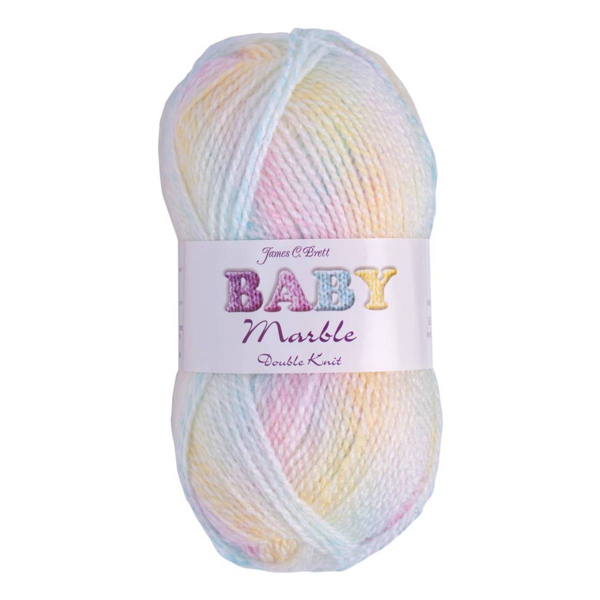 James C Brett Rainbow Baby Marble DK Yarn 100g | Hobbycraft