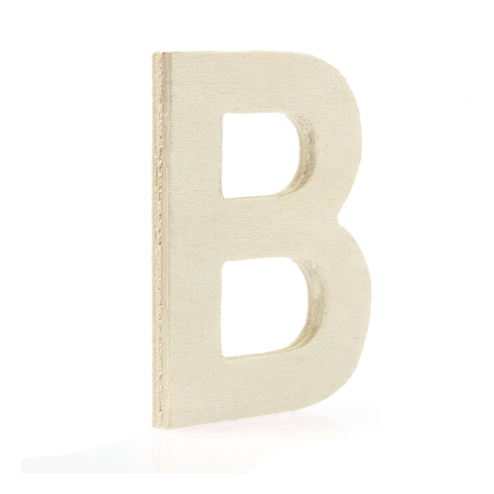 Small Wooden Letter B 6.5cm | Hobbycraft