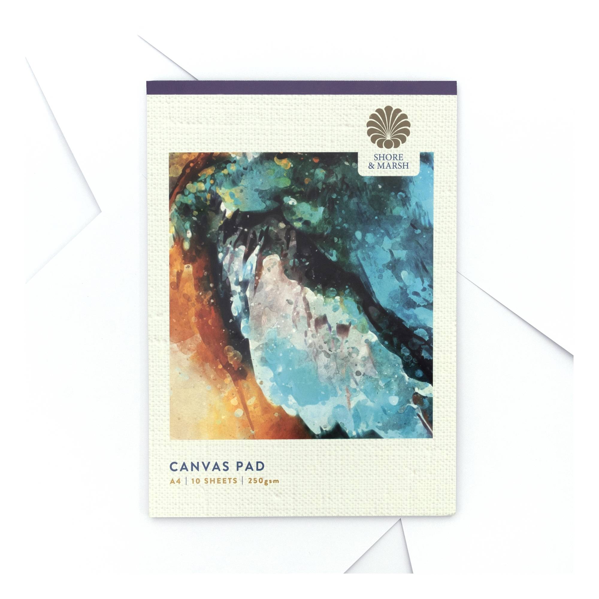 Shore & Marsh A4 Canvas Pad 10 Sheets | Hobbycraft