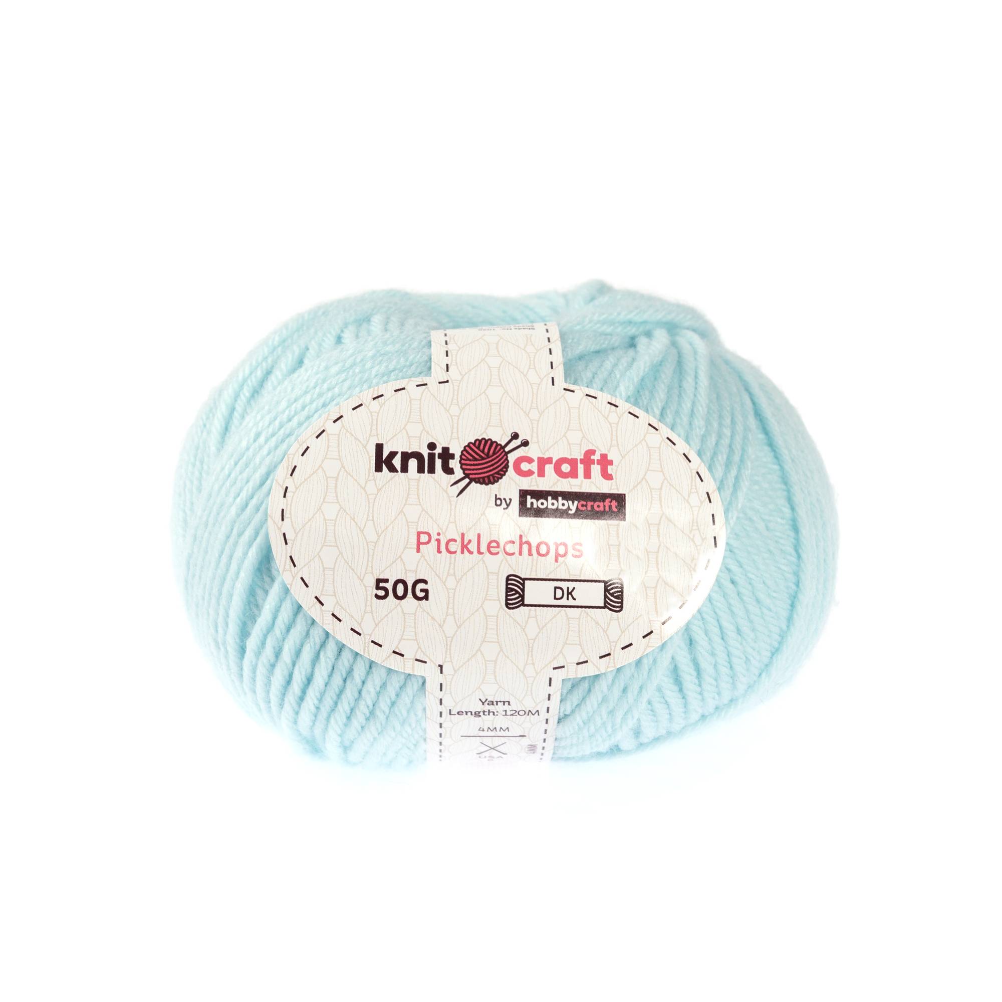 Knitcraft Pale Blue Picklechops DK Yarn 50g | Hobbycraft
