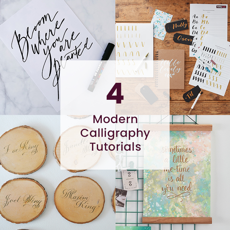 4 Easy Modern Calligraphy Tutorials for Beginners | Hobbycraft