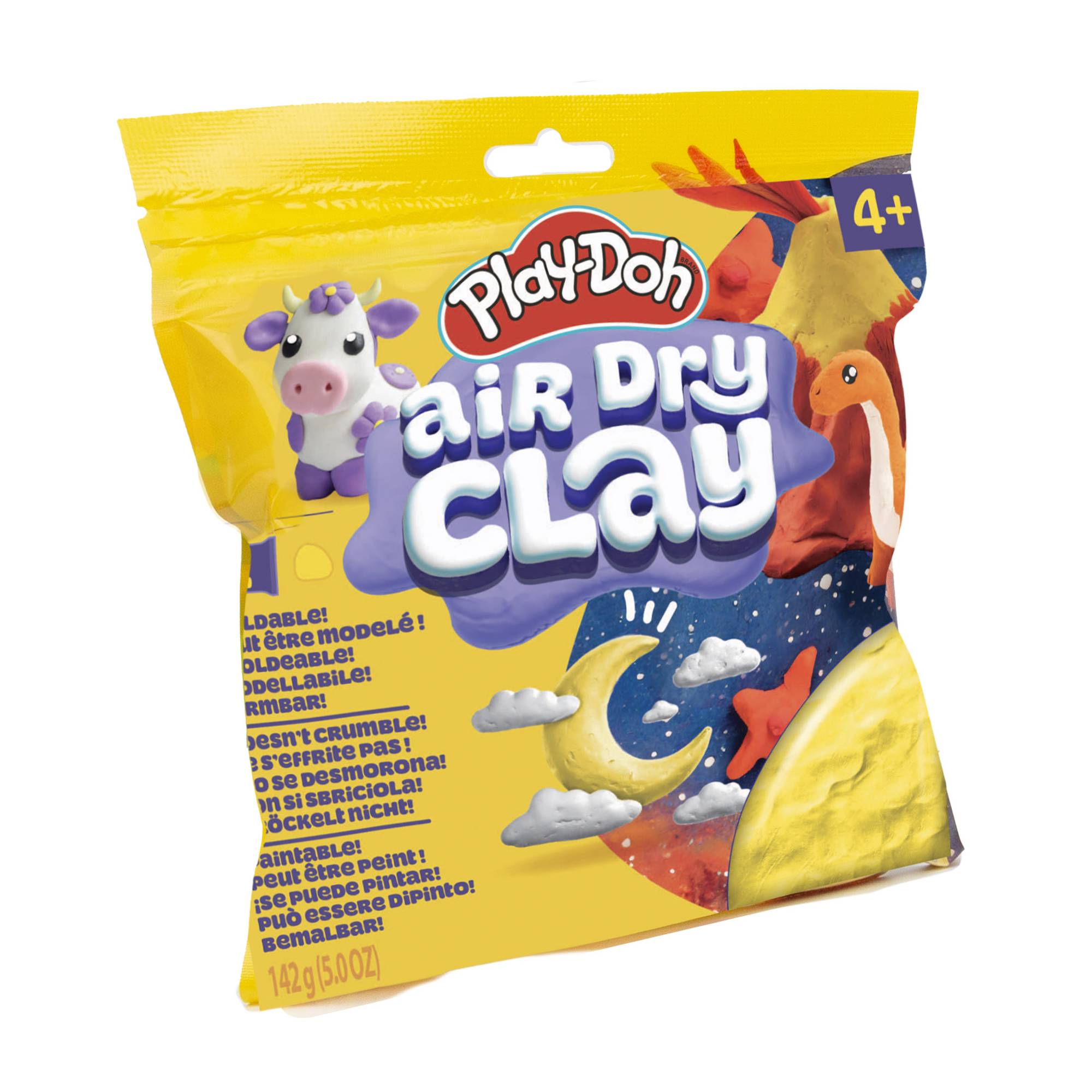 Play-Doh Yellow Air Dry Clay 142g | Hobbycraft