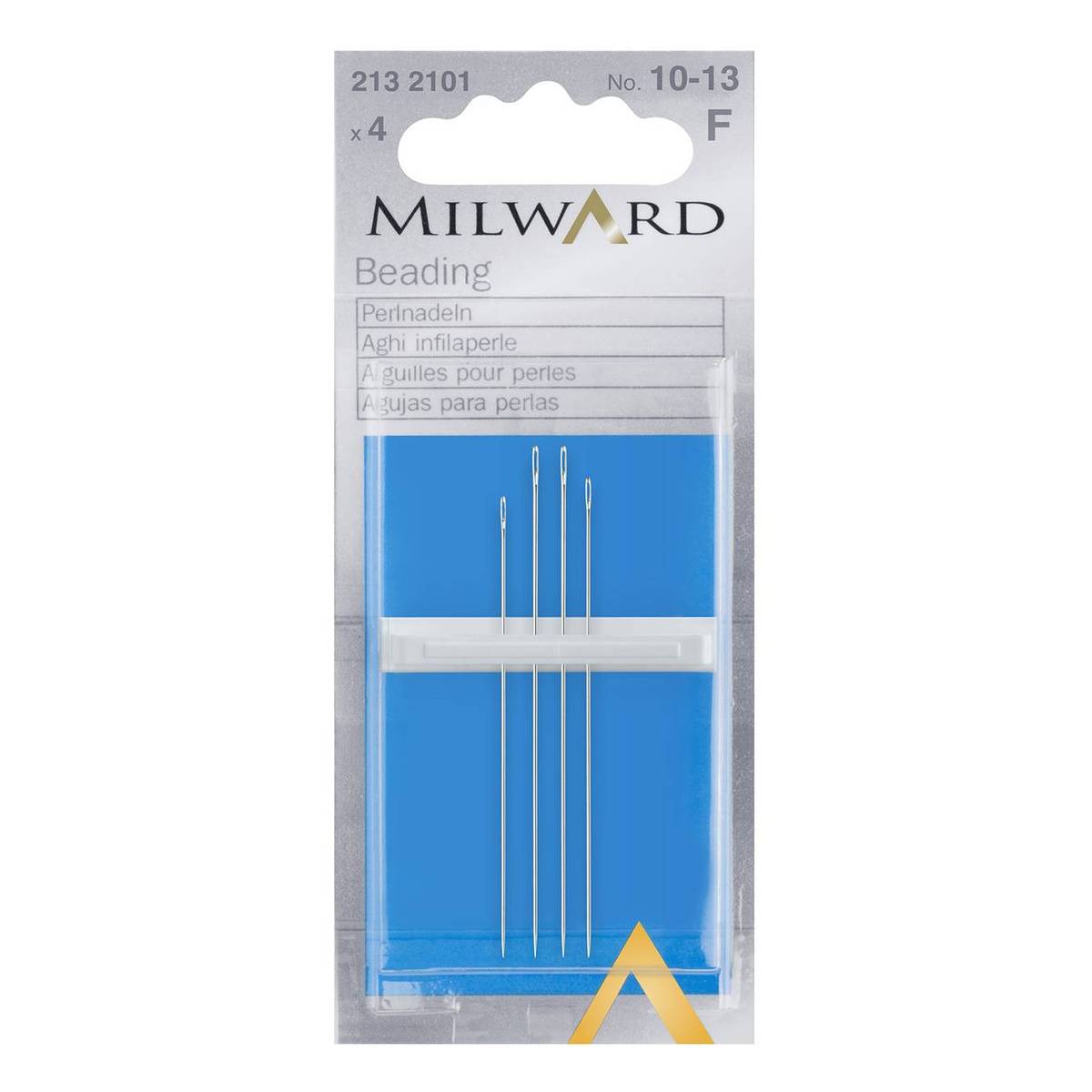 Milward Beading Needles No.10-13 4 Pack | Hobbycraft