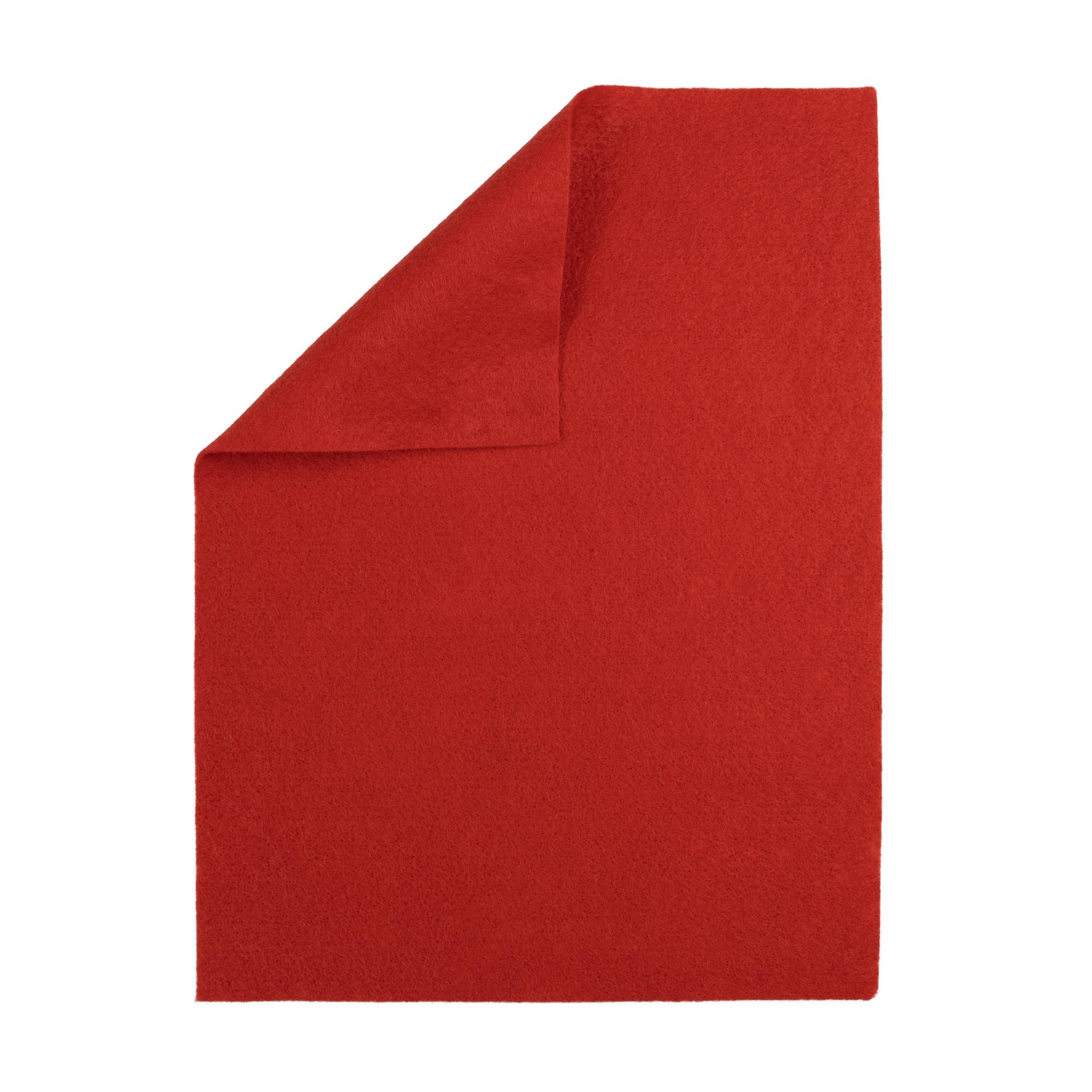 Red Polyester Felt Sheet A4 | Hobbycraft