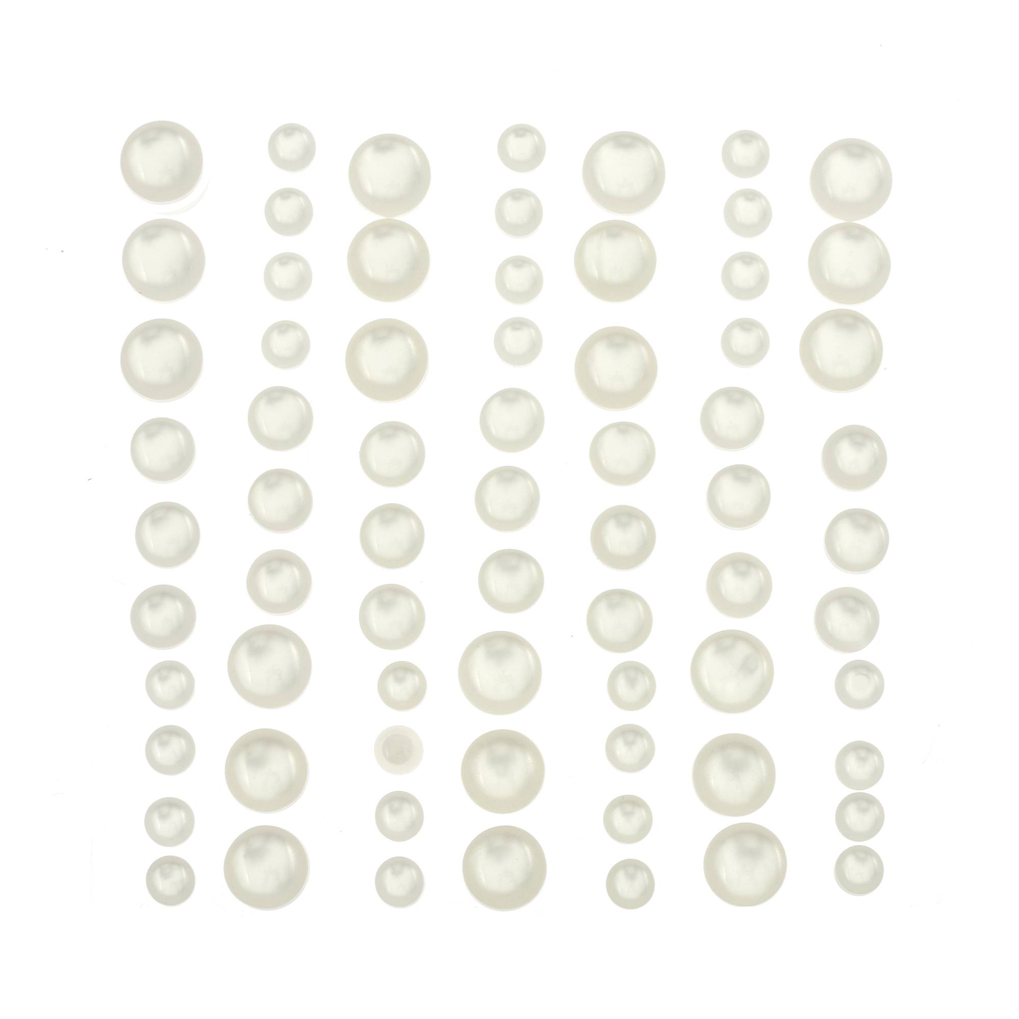 White Round Gem Stickers 70 Pack | Hobbycraft