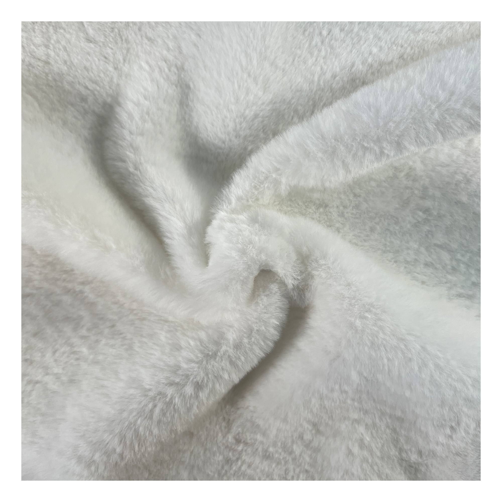 White Polyester Fur Pile Fabric by the Metre | Hobbycraft