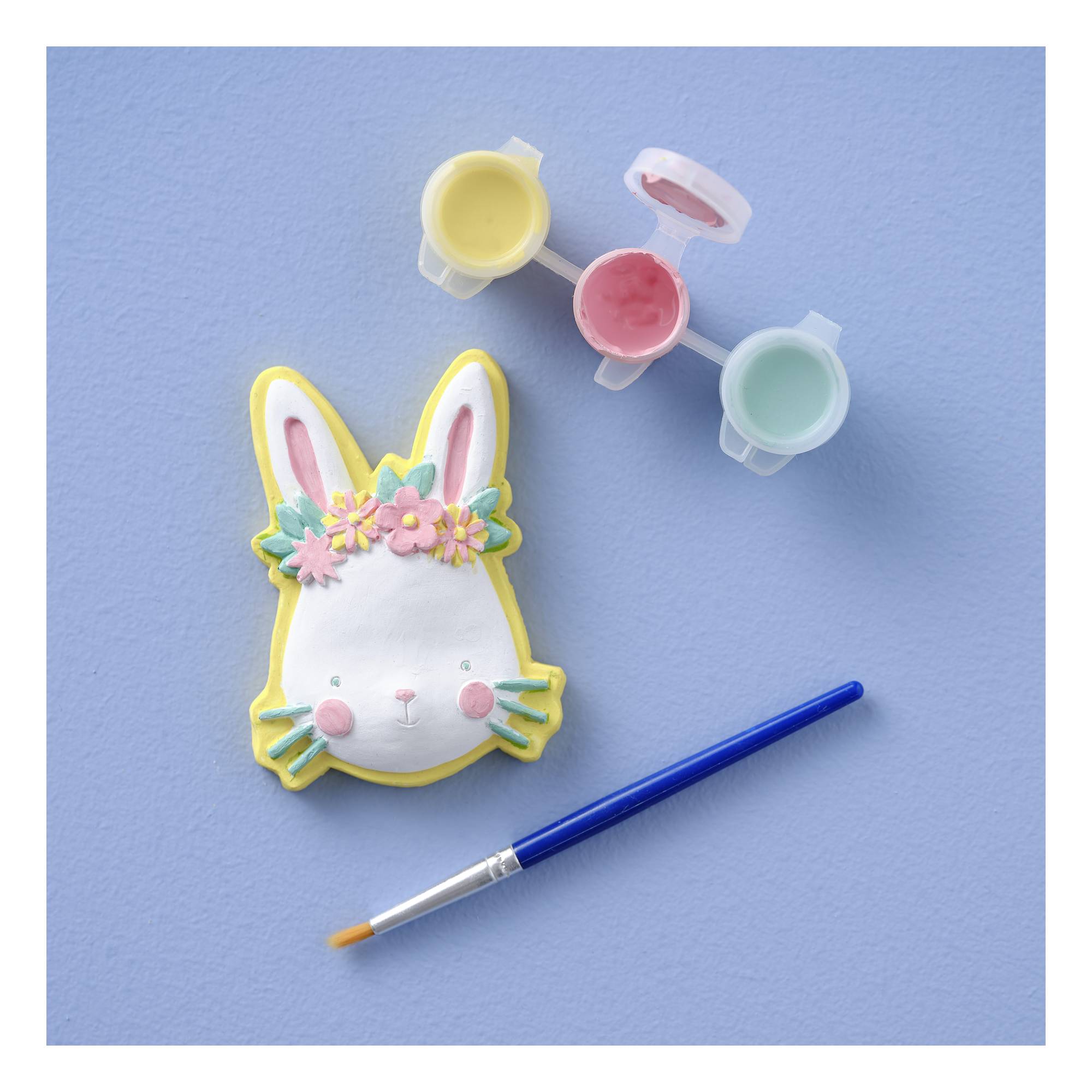 Paint Your Own Mini Ceramic Easter Bunny Face 8cm | Hobbycraft
