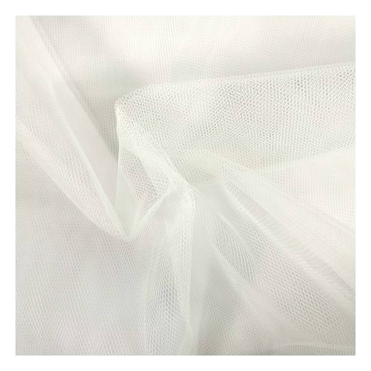 Ivory Nylon Dress Net Fabric by the Metre | Hobbycraft