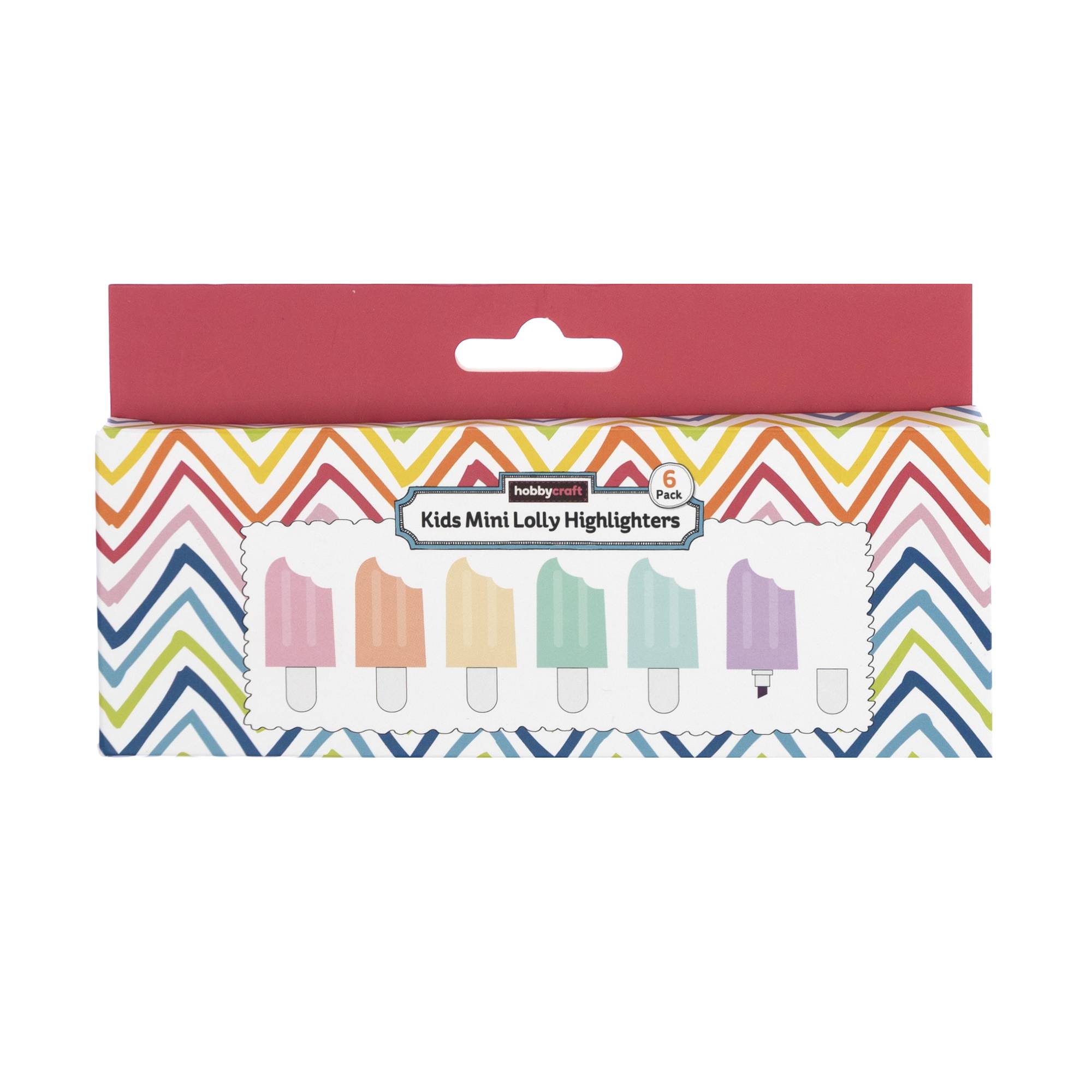 Mini Lolly Highlighters 6 Pack | Hobbycraft