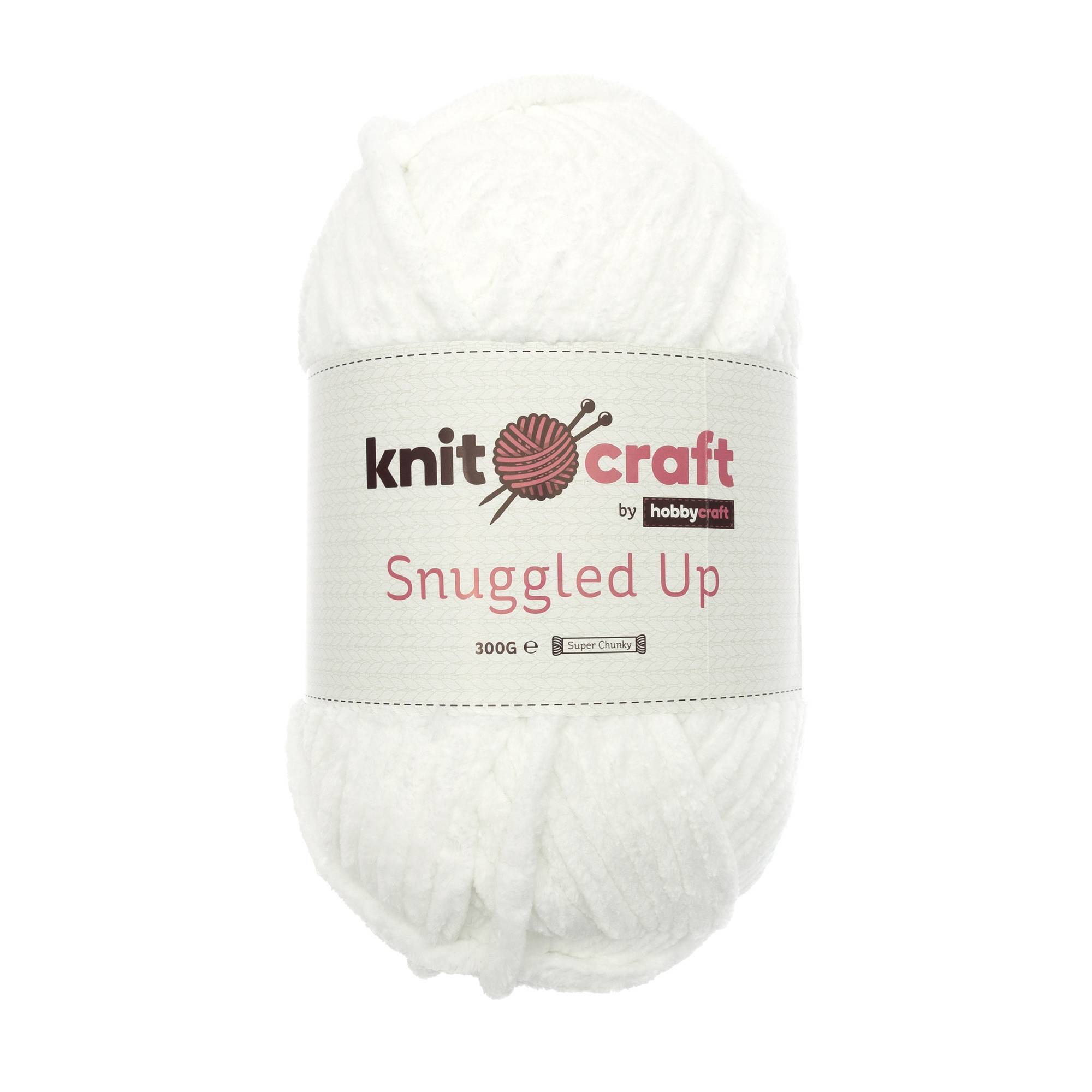 Knitcraft White Snuggled Up Yarn 300g | Hobbycraft