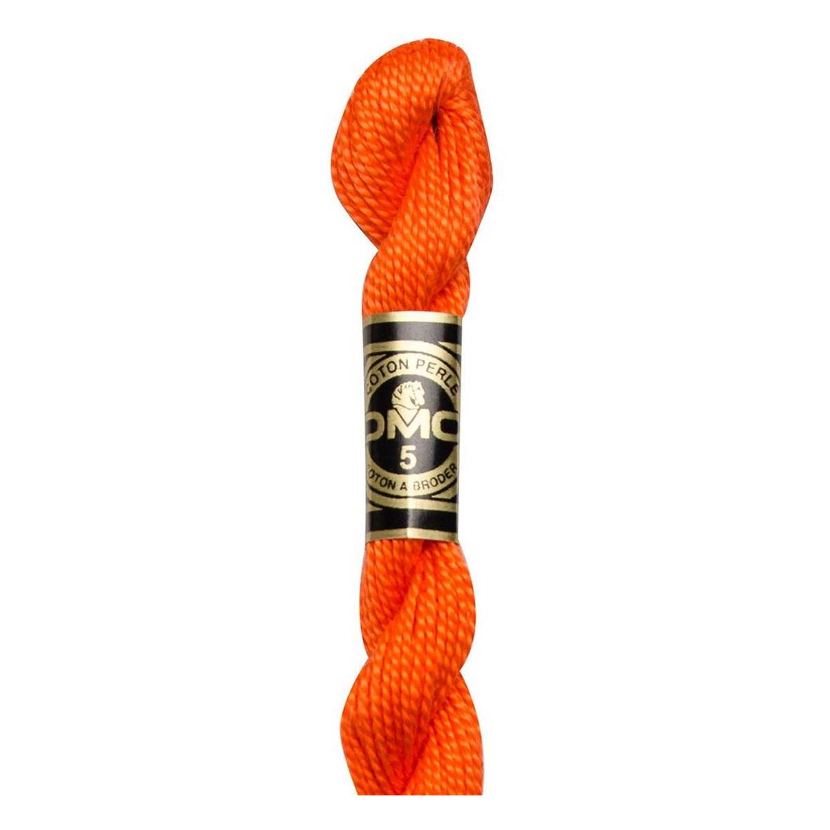 DMC Orange Pearl Cotton Thread Size 5 25m (947) | Hobbycraft