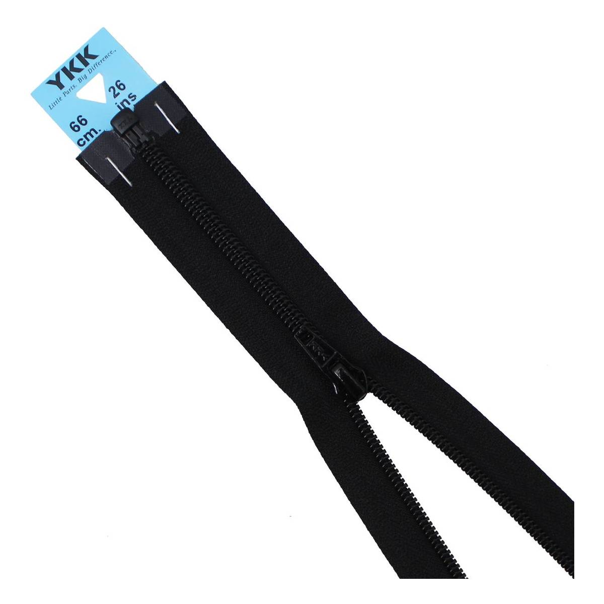 YKK Black Nylon Open End Zip 66cm | Hobbycraft