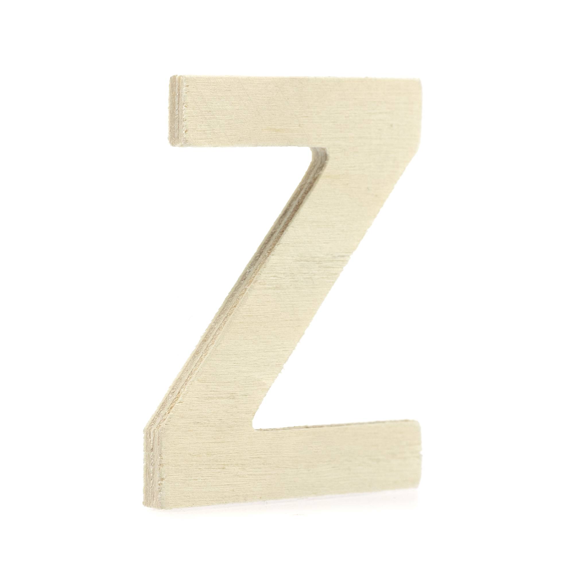 Small Wooden Letter Z 6.5cm | Hobbycraft